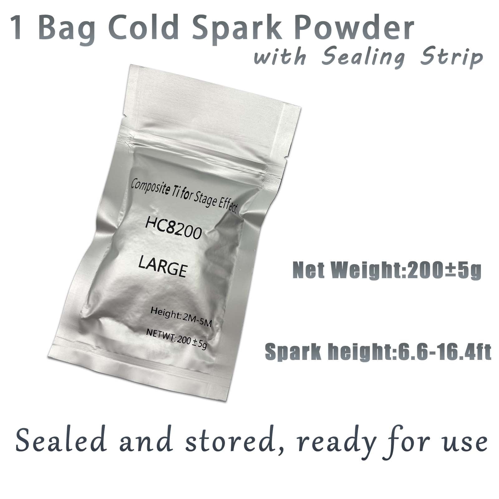 Cold Spark Machine Powder, 200g Composite titanium powder 2-5M for ...