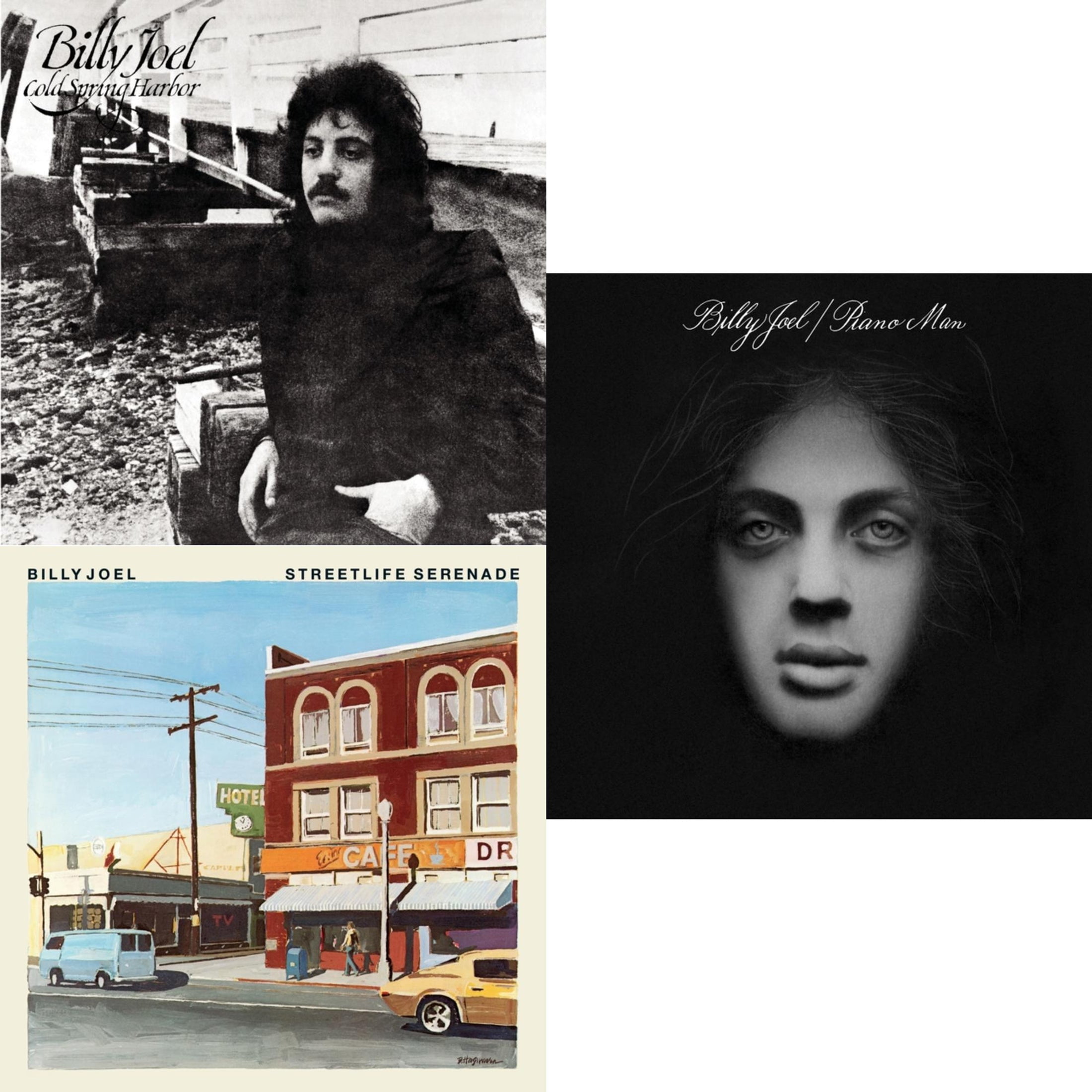 Cold Spring Harbor & Streetlife Serenade & Piano Man [LP Vinyl Bundle ...