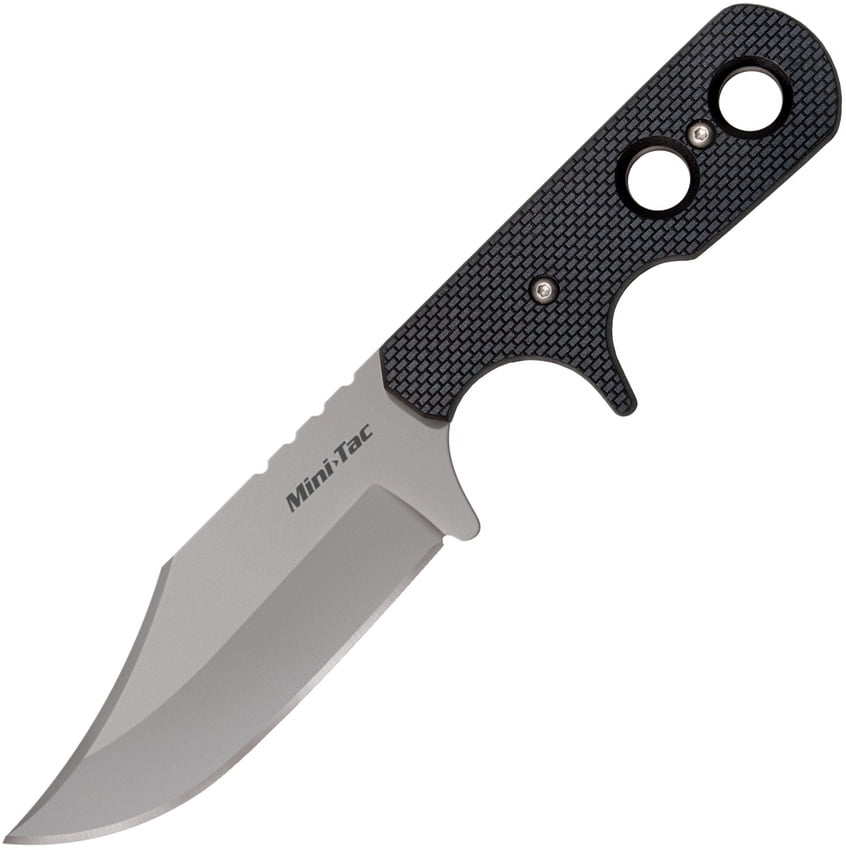Cold Steel Mini Tac Bowie Fixed Blade Knife, Plain edge, 8Cr13MoV Steel ...
