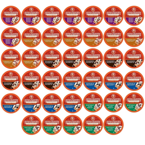 Cold Stone Creamery Ice Cream Flavored Coffee Pods, 5 Varieties, 40 Ct ...
