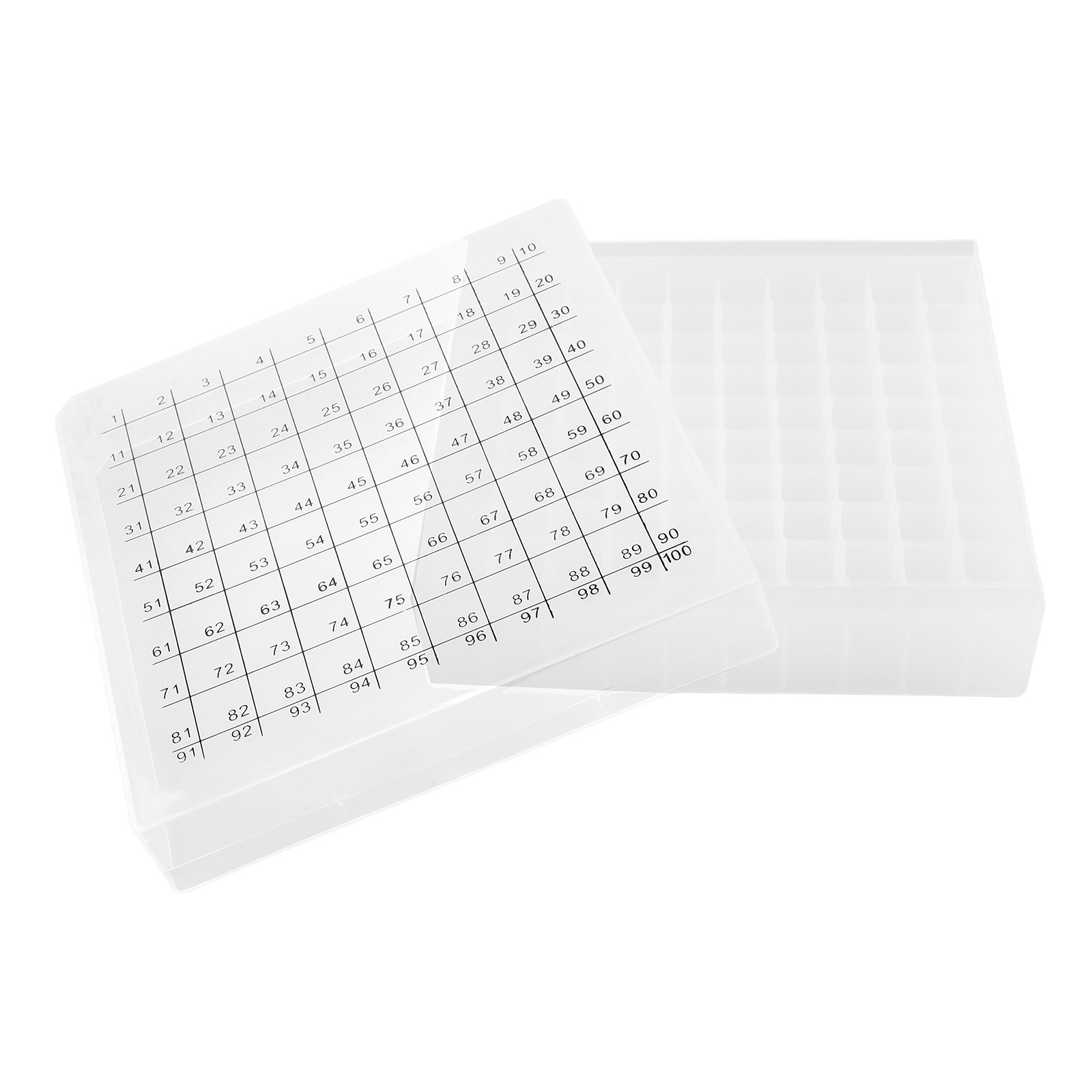 Cold Storage Tube Box Bins Test Drying Rack Tubes Transparent - Walmart.com