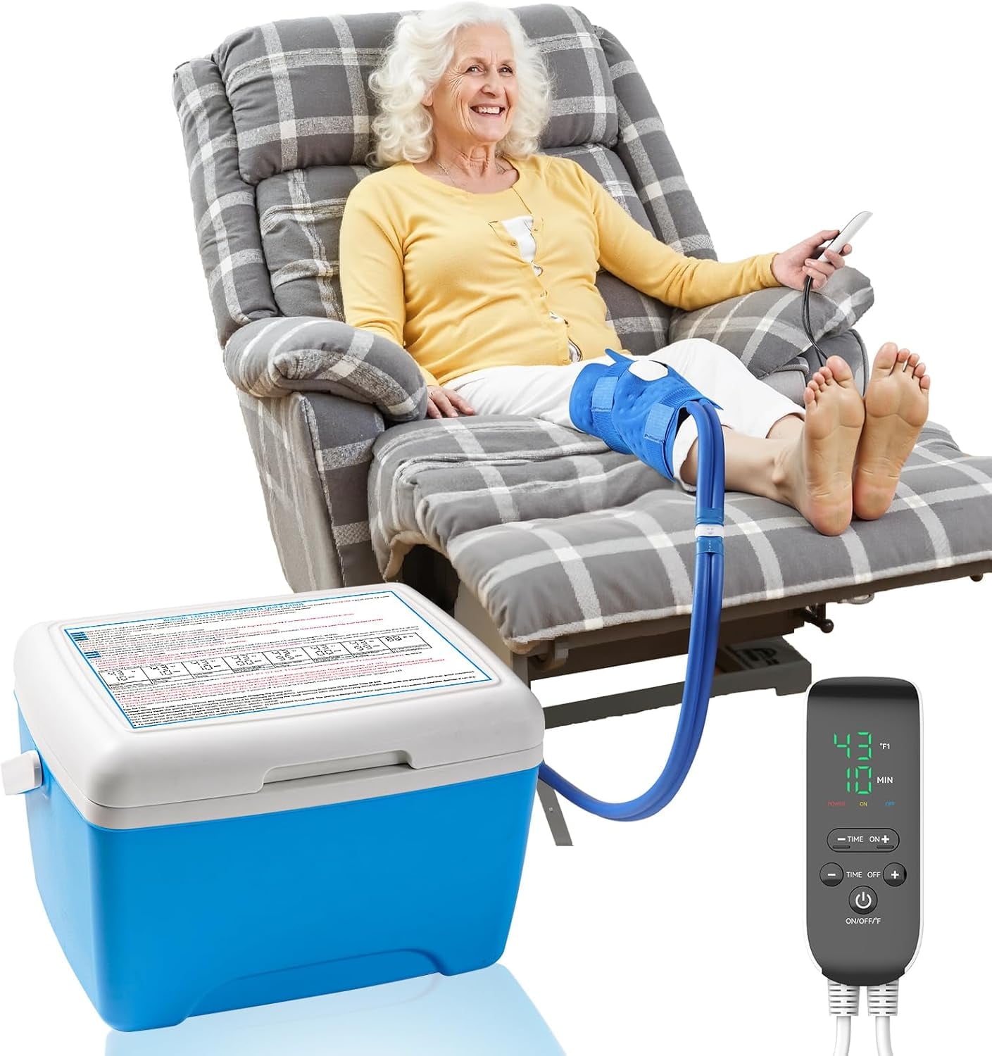 Cold Therapy Machine for Knee After Surgery - Ice Machine System with ...