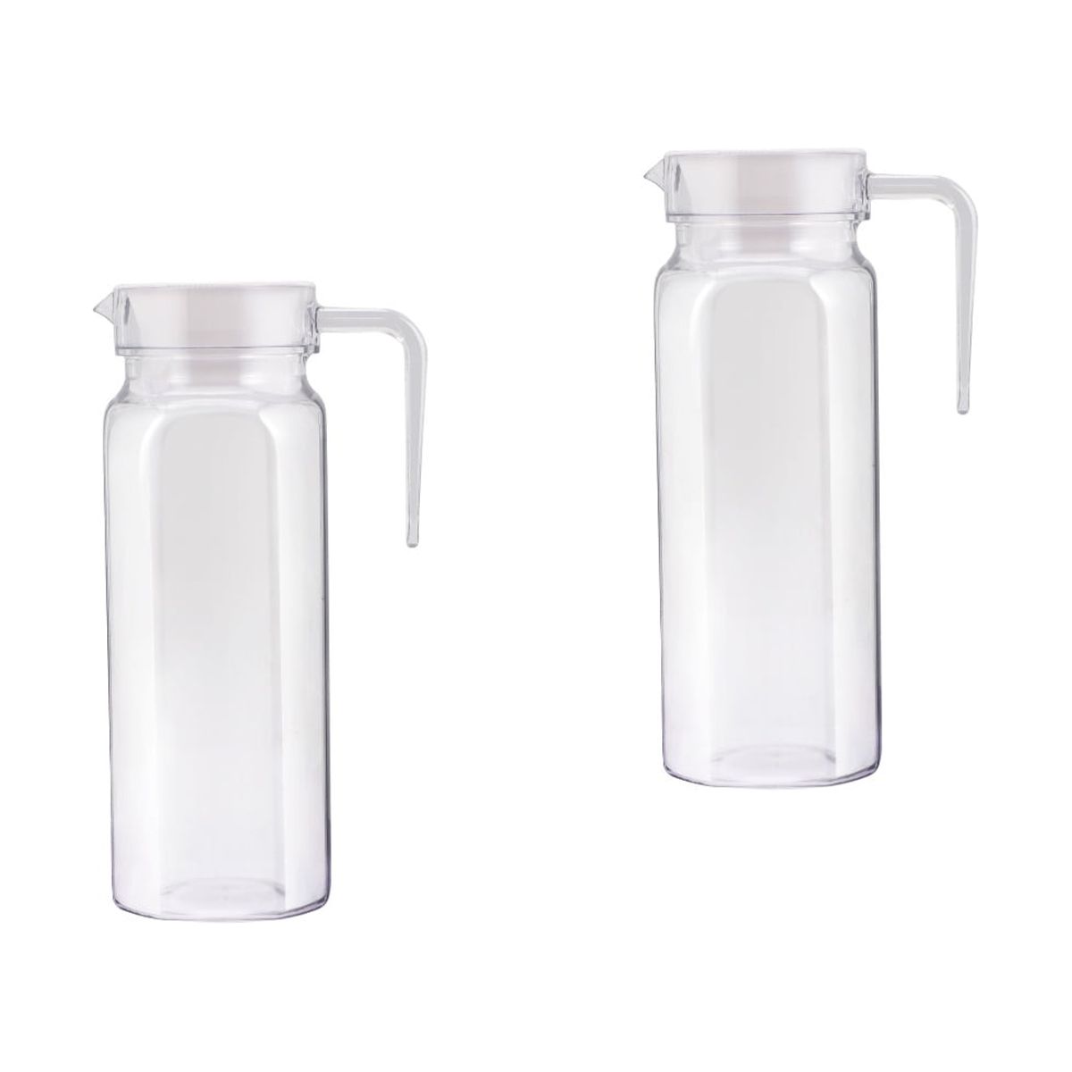 Cold Water Bottle Pitchers Beverage Drink Clear Tea Kettle with Cover ...