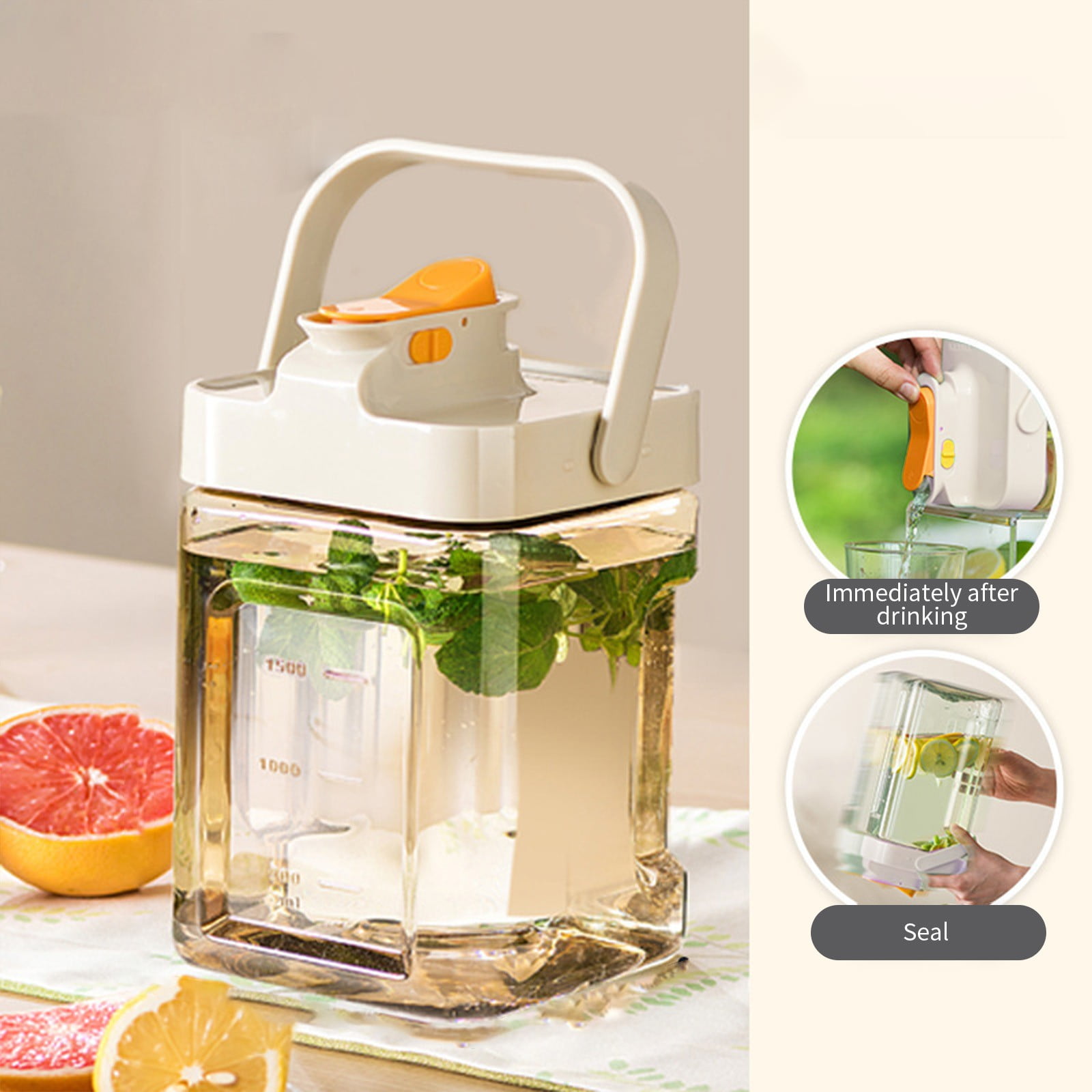 Cold Water Deals! ESULOMP 2.3L Large Capacity Plastic Beverage ...