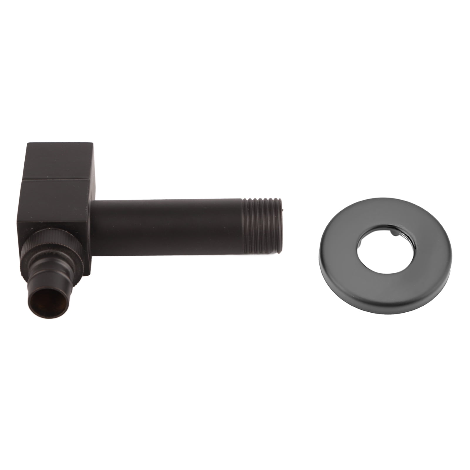 Cold Water Faucet,Black Brass Vanity Square Washing Machine Faucet Wall ...