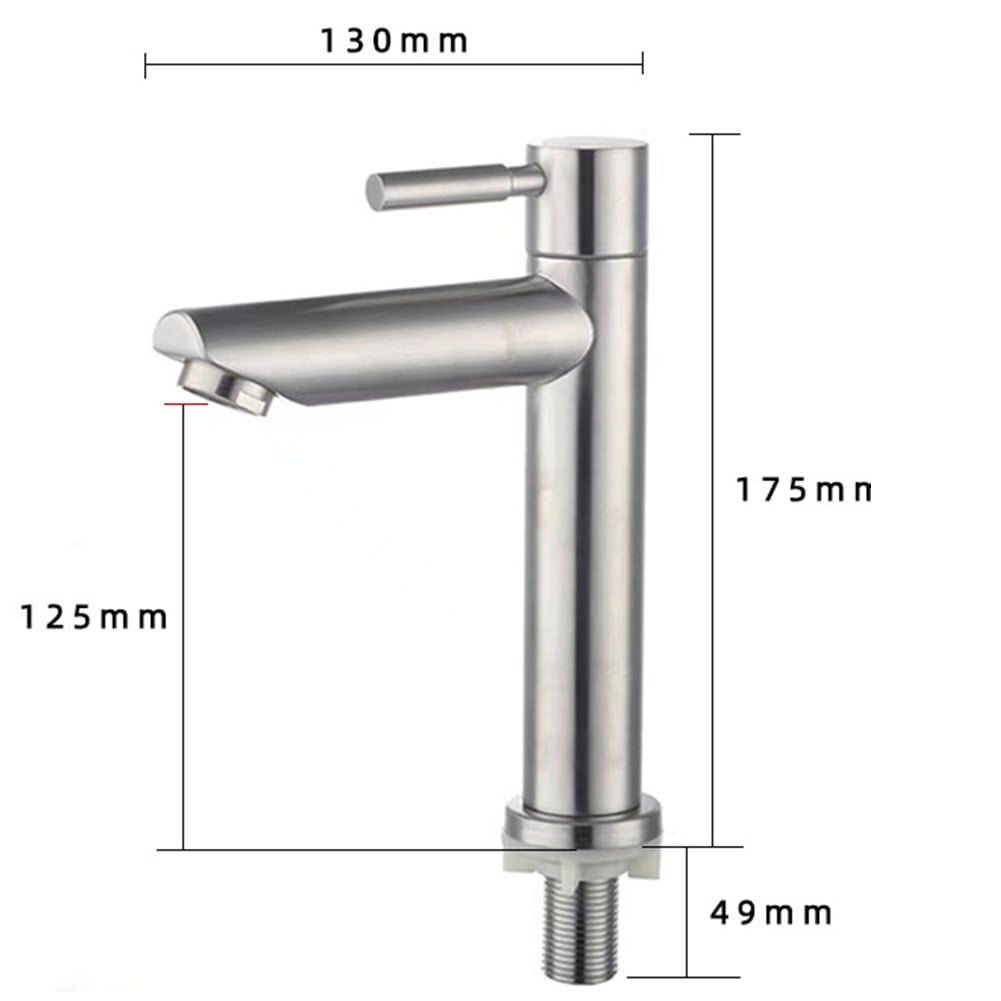 Cold Water Faucet Suitable For Bathroom Cold Water Only 304 Stainless ...