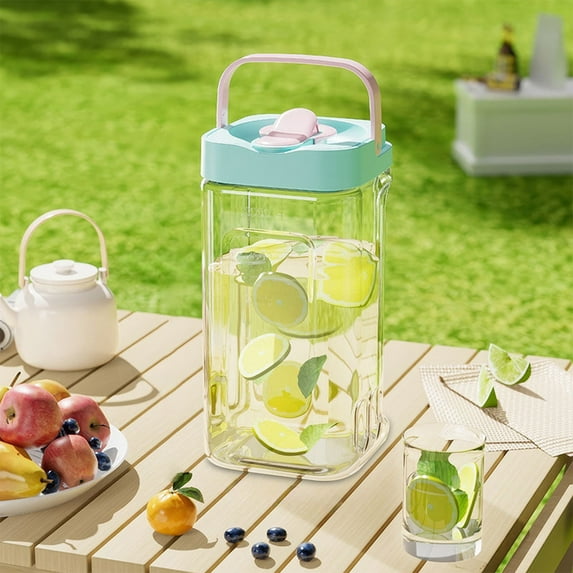 Cold Water Kettle with Built-In Faucet, 2.5L Large Capacity Beverage ...