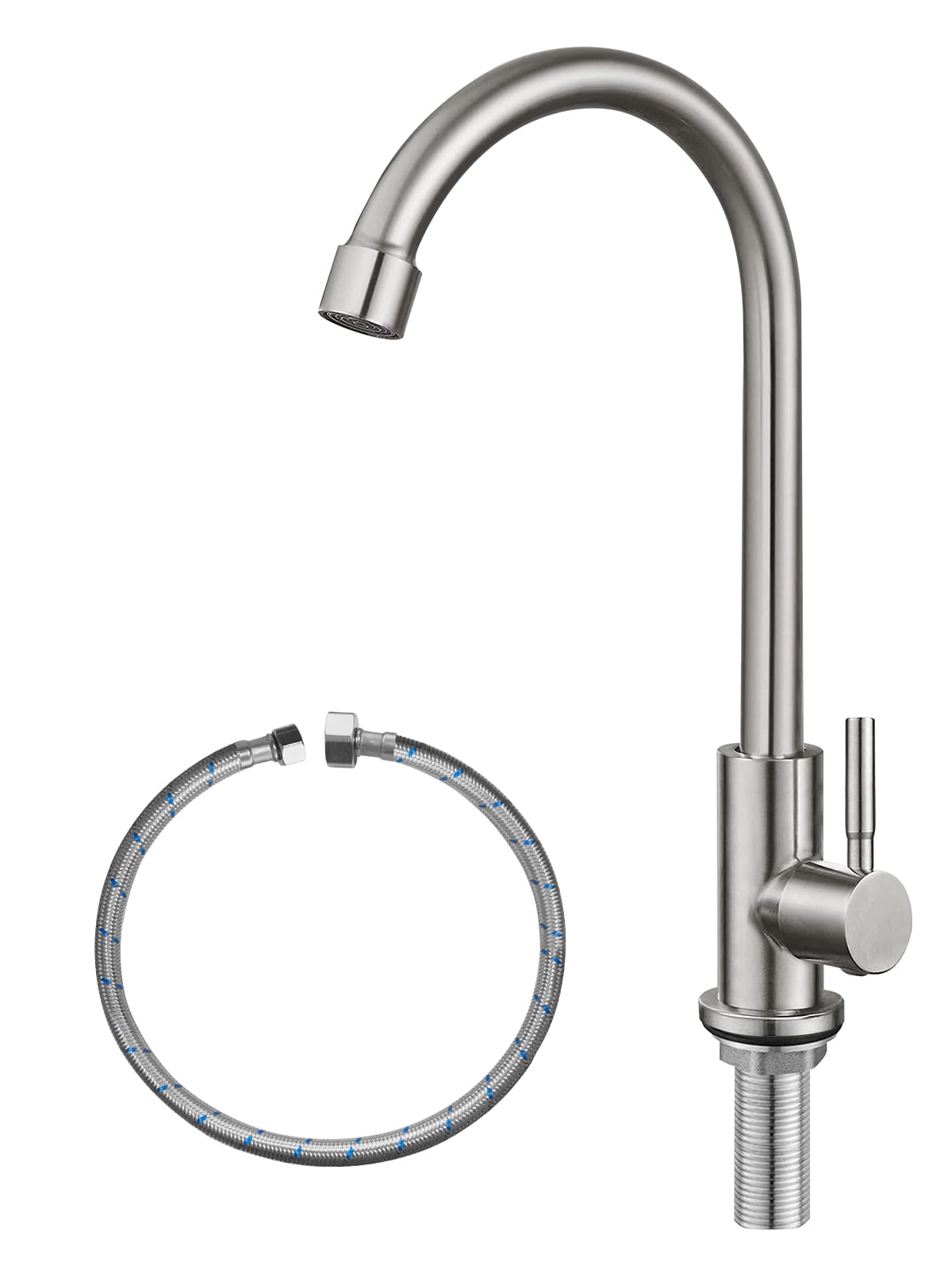 Cold Water Only Faucet SUS304 Stainless Steel Faucet for Kitchen Sink ...
