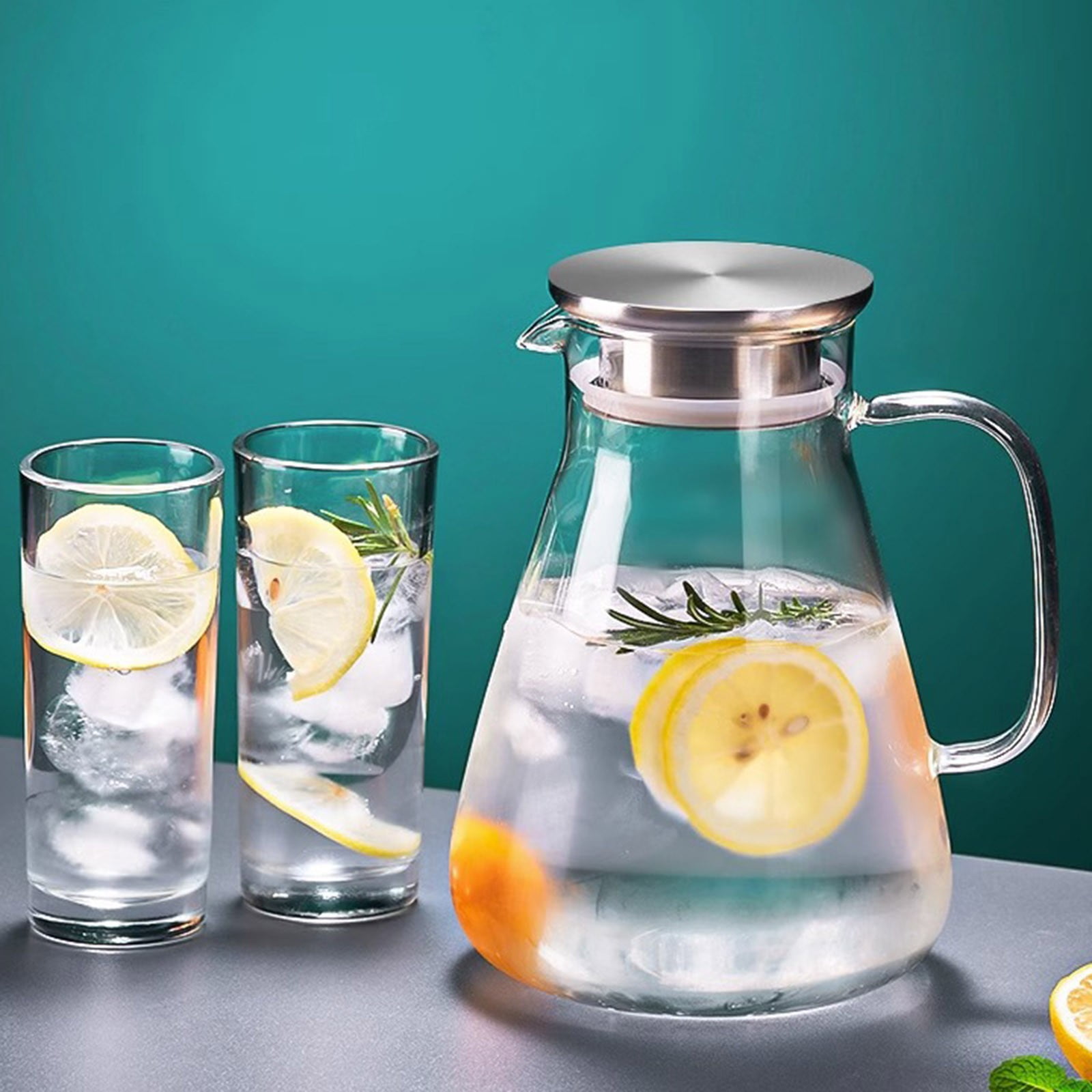 Cold Water Pot Glass Household Heat Explosion Proof Tea Pot Large ...