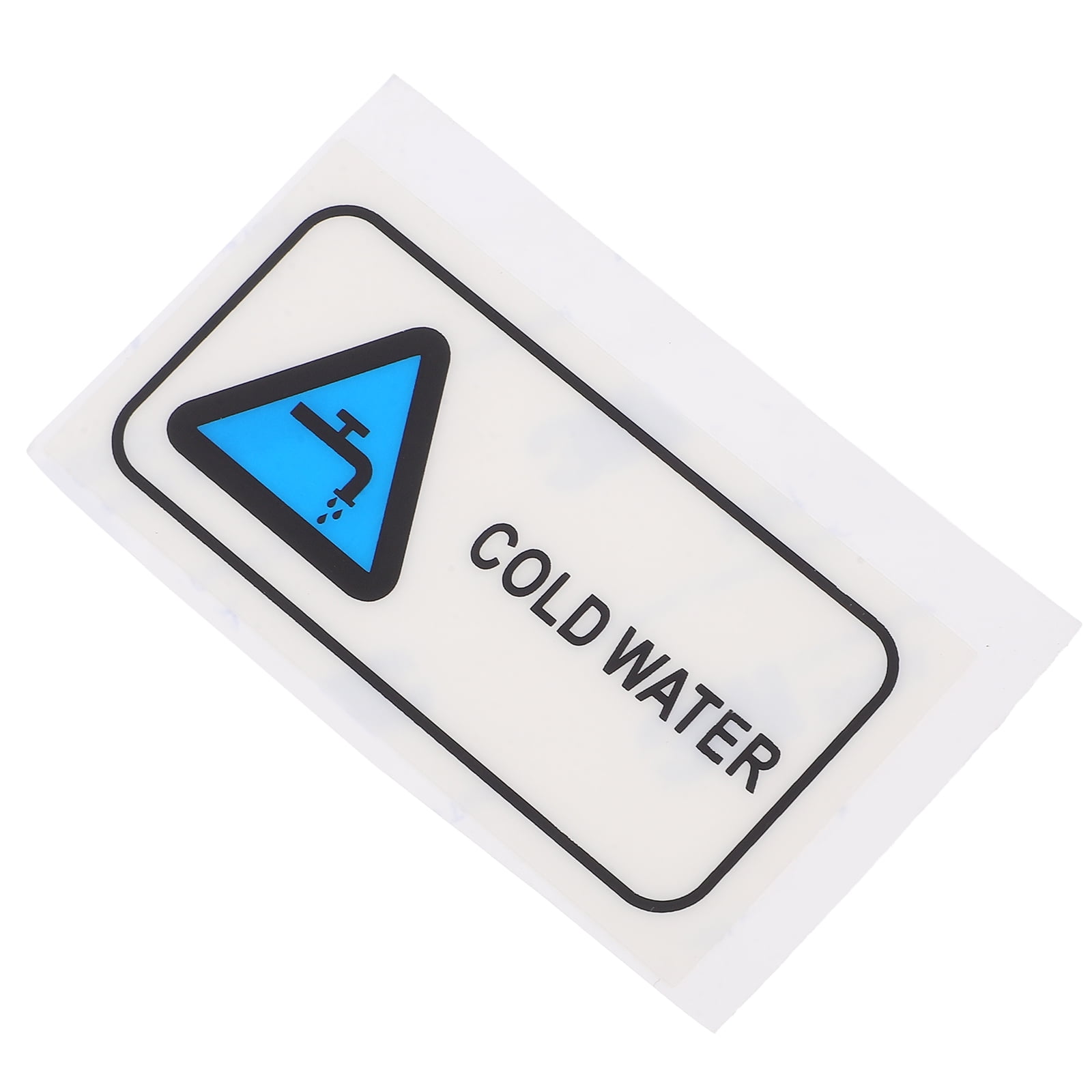 Cold Water Safety Sticker Adhesive Label For Industrial And Commercial ...