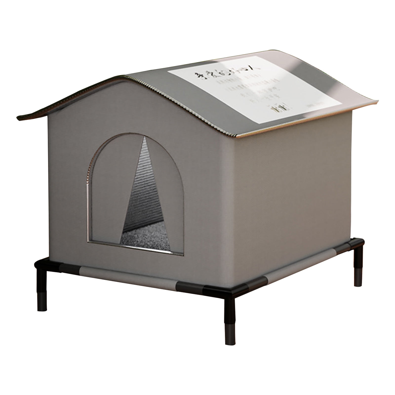 Cold Weather Cats Refuge Nest Cats Shelter House with Waterproof Fabric ...