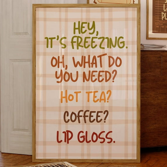 Cold Weather Comforts Print Wall Art: Cozy Kitchen, Preppy Winter ...