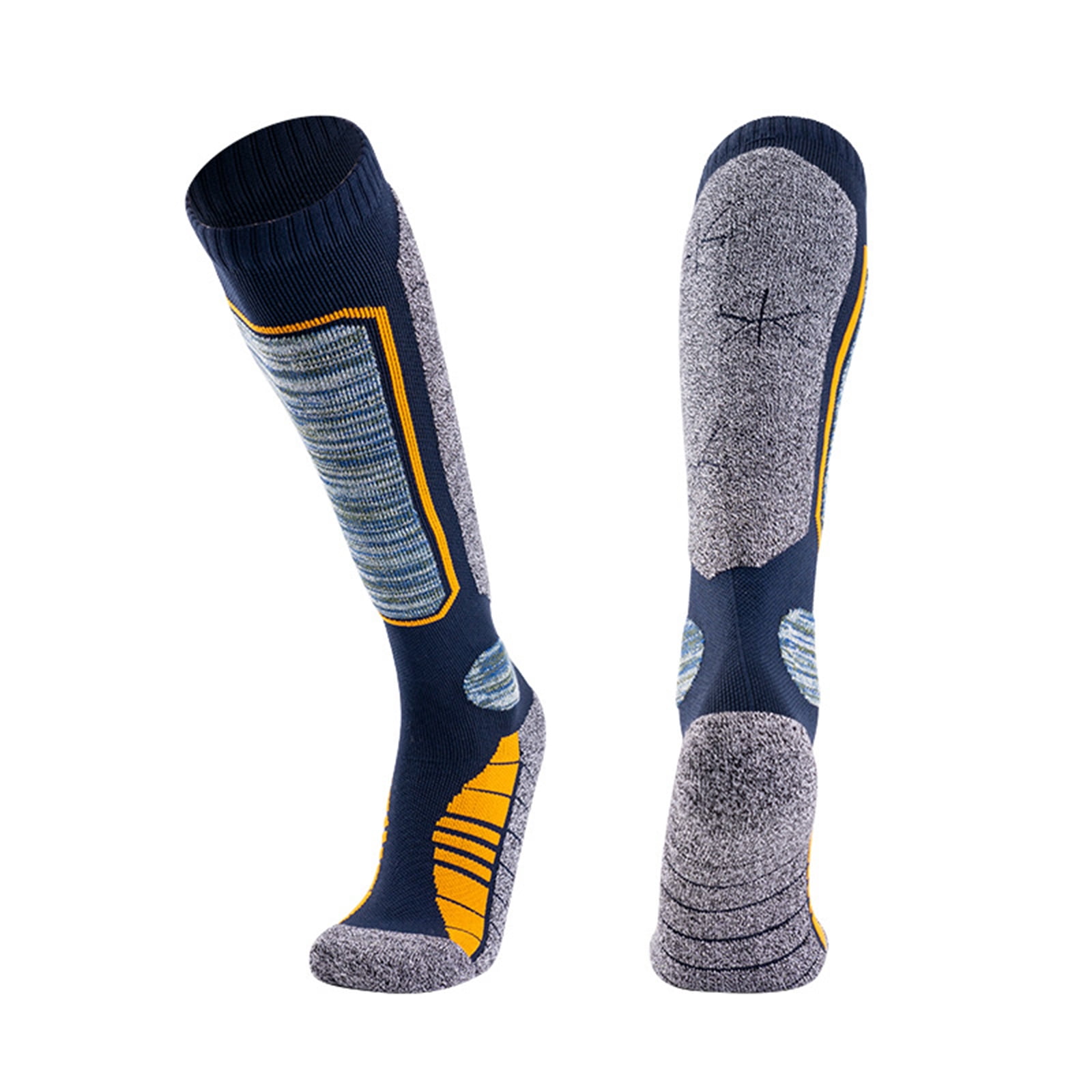 Cold Weather Hiking Socks, Knee High Wool Socks with Arch Support & Toe ...