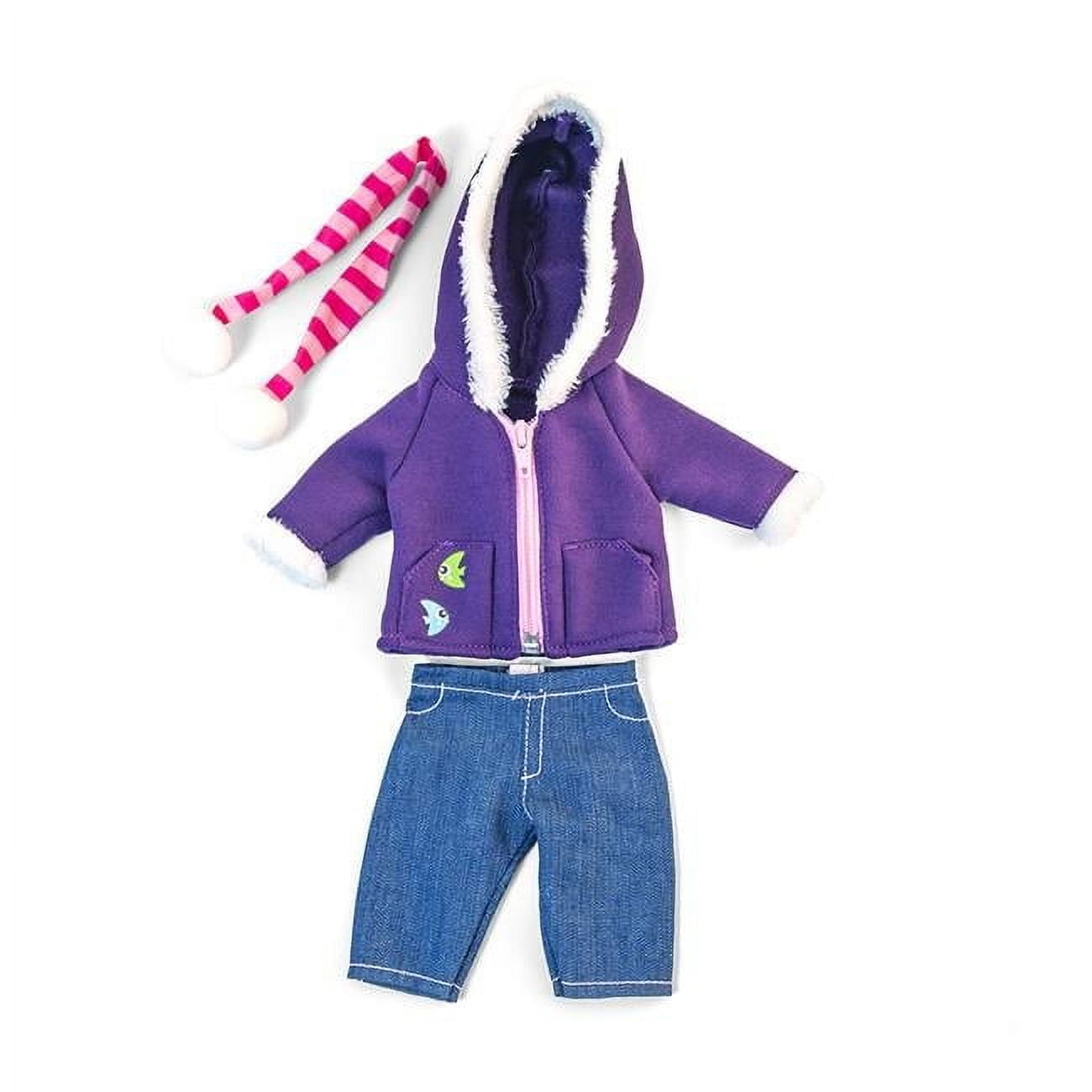 Cold Weather Purple Fleece Set 12 5/8- - Walmart.com