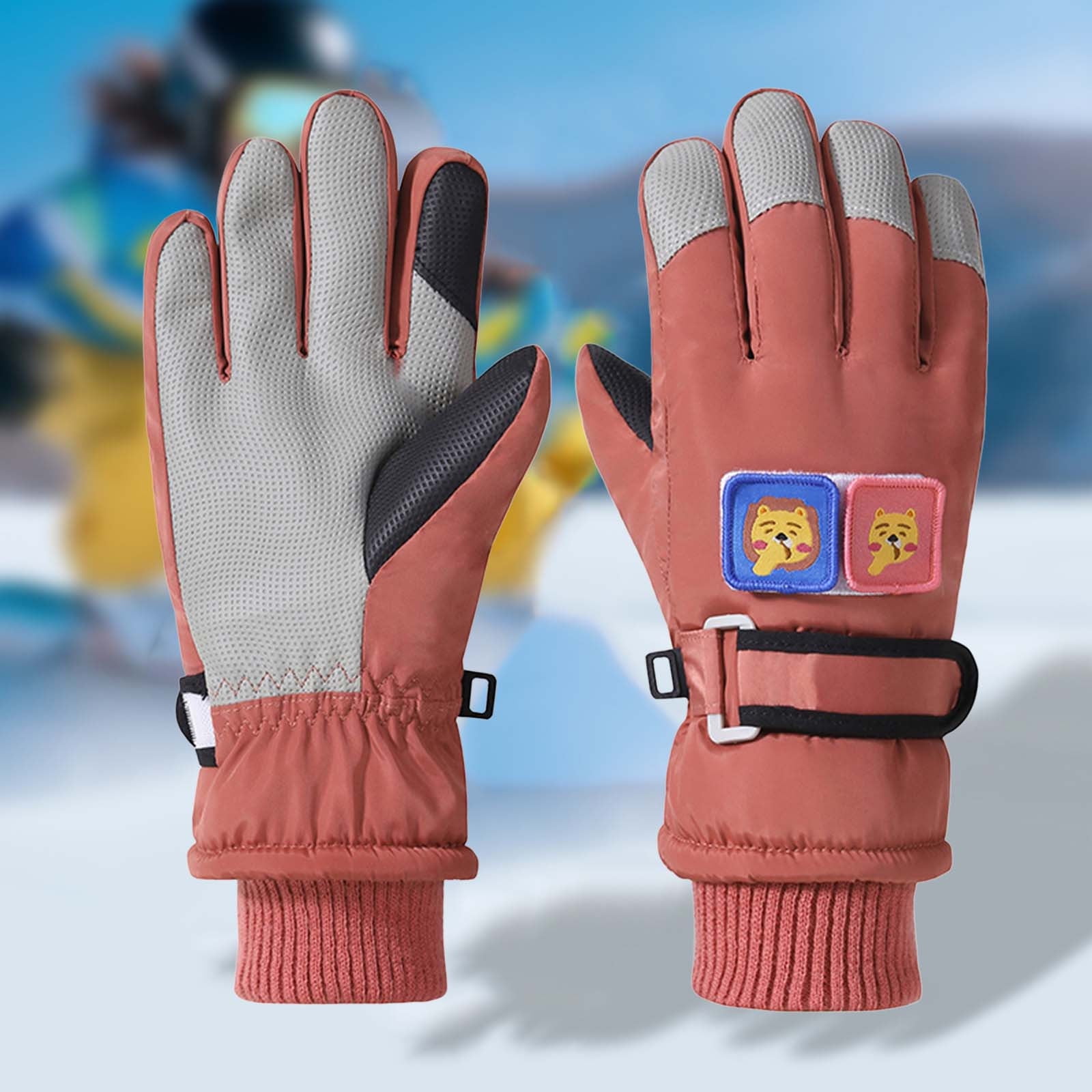 Cold Weather Thick Warm Gloves for Kids 4-9 Years Toddler Kids Boys ...