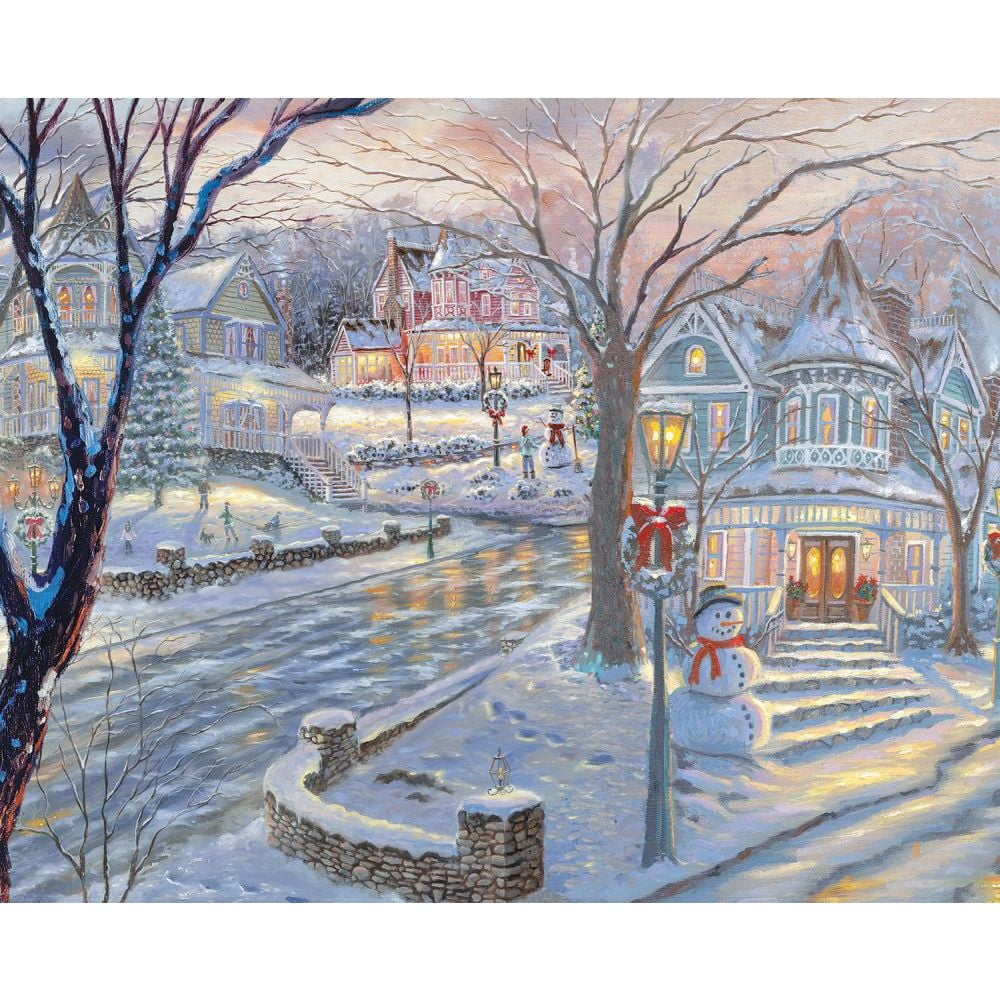 Springbok 1000 Piece Cold Winters Night Jigsaw Puzzle for Adults - Made ...