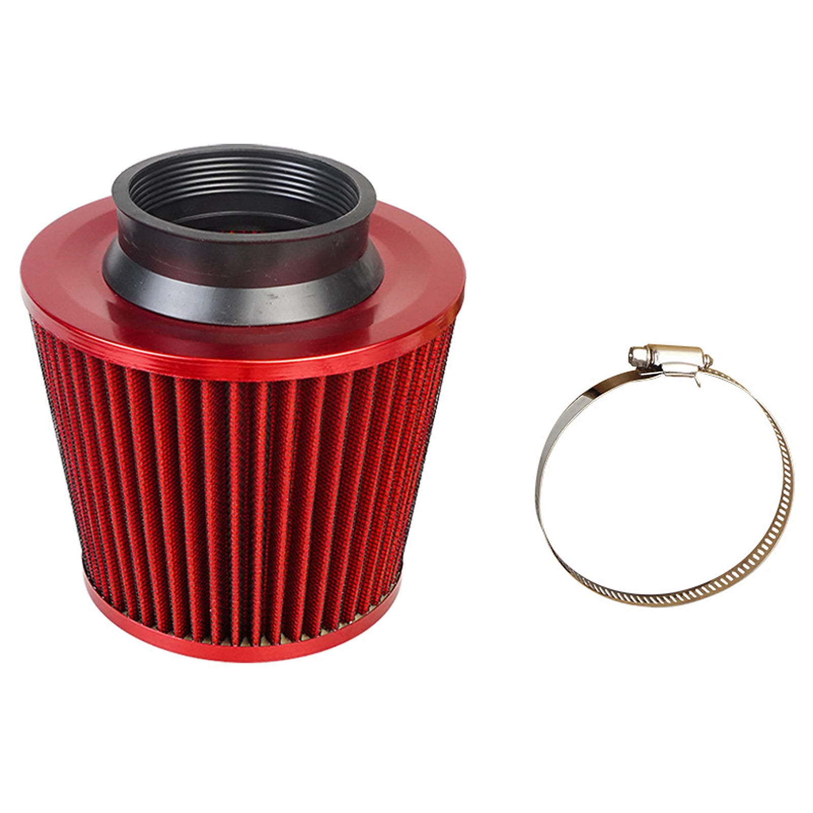 Cold air intake filter,Clamp-on Air Intake Cone Universal Clamp-on ...