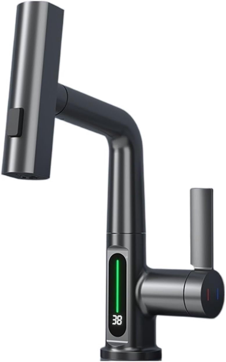 Cold and Hot Water Tap Waterfall Effluent Intelligent Digital Display ...