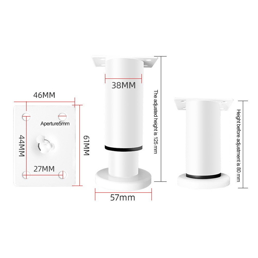 Cold rolled steel Adjustable Furniture leg Table Feet Raise Height Sofa ...