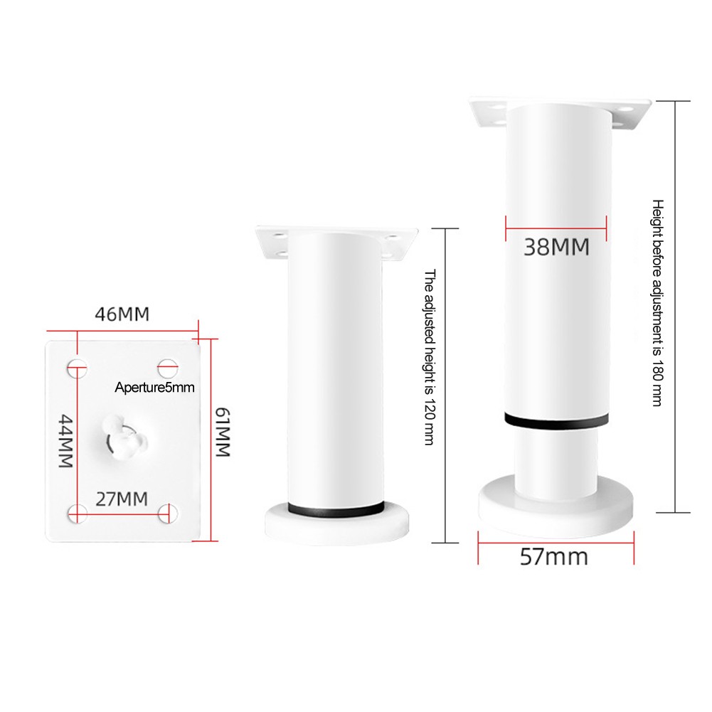 Cold rolled steel Adjustable Furniture leg Table Feet Raise Height Sofa ...