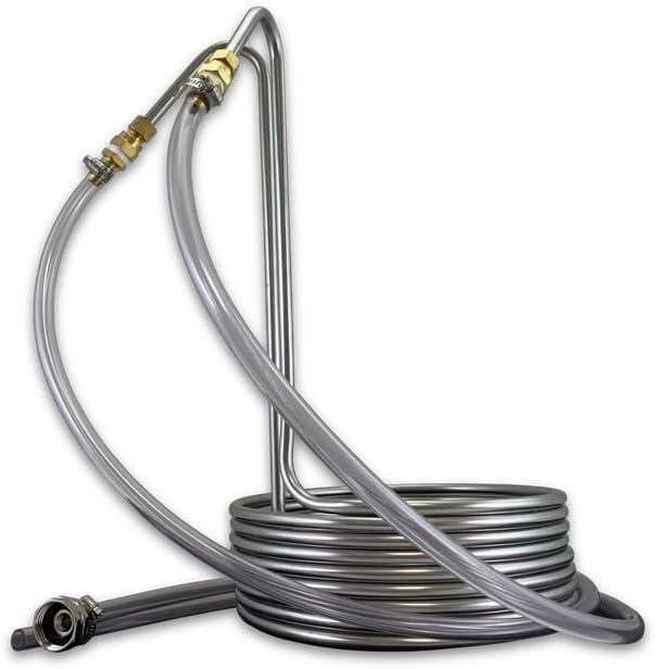 Coldbreak Knockout Immersion Wort Chiller, Stainless Steel (25 Foot ...