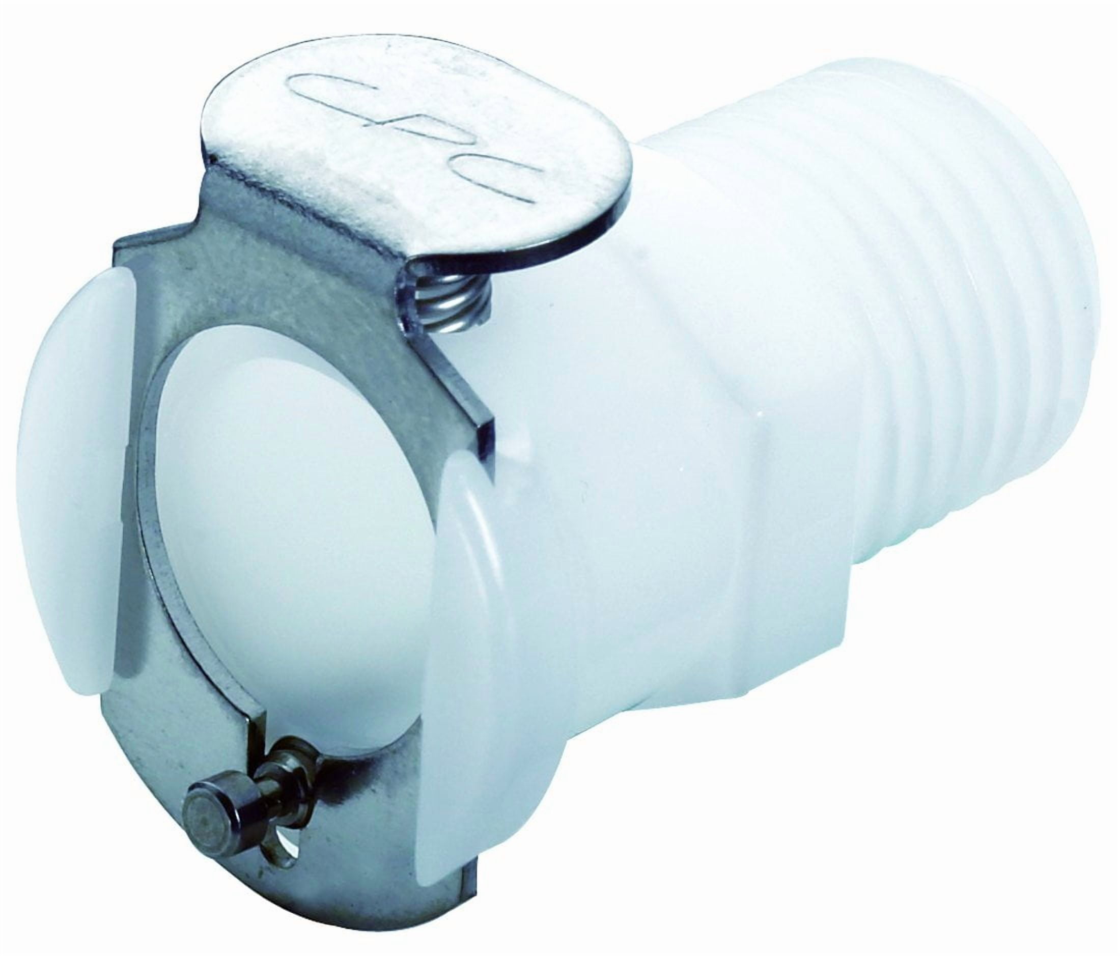 Colder PLCD10004 Acetal Tube Fitting, Coupler, Shutoff, In-Line, 1/4 ...