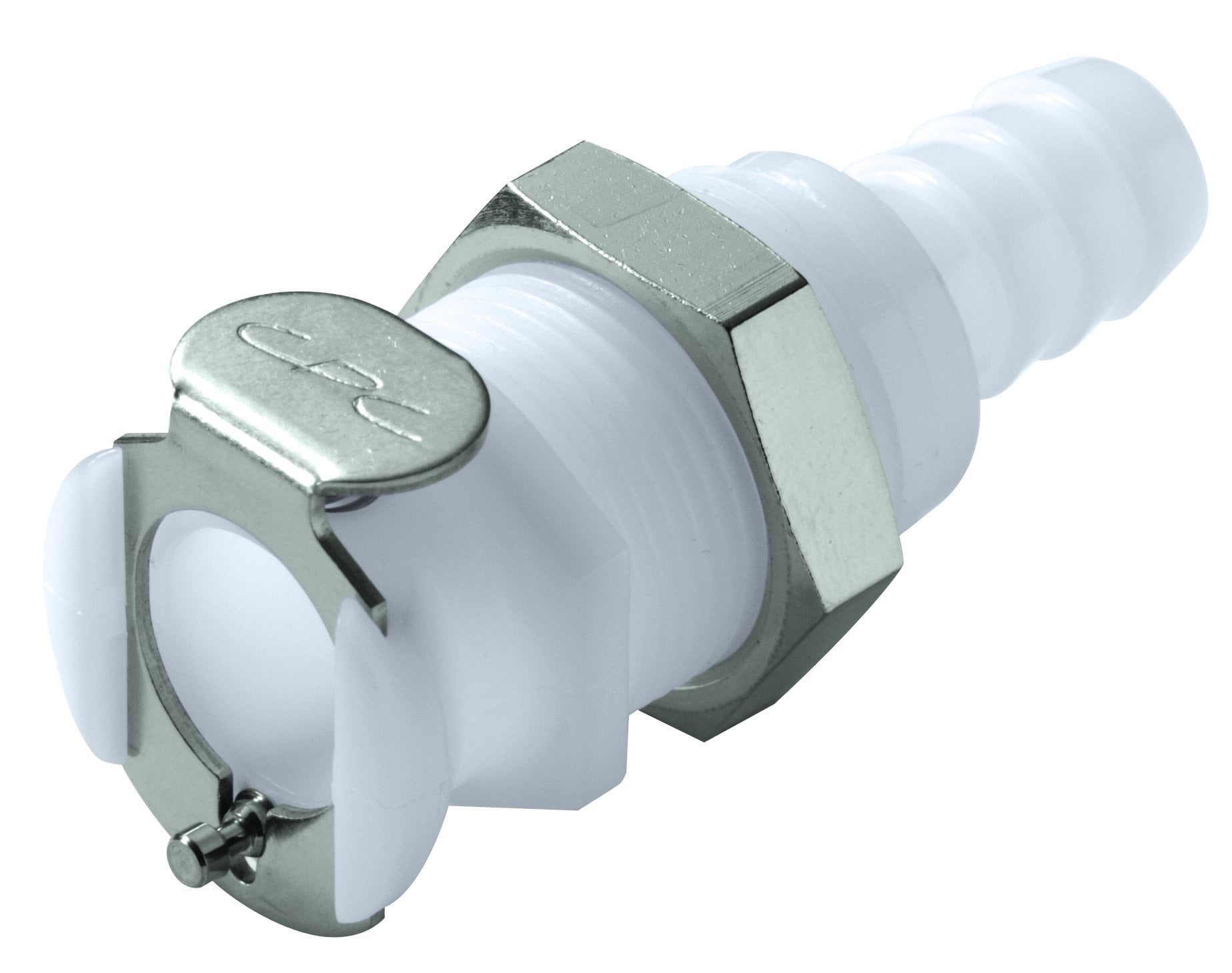 Colder PLCD16004 Acetal Tube Fitting, Coupler, Shutoff, Panel Mount, 1/ ...