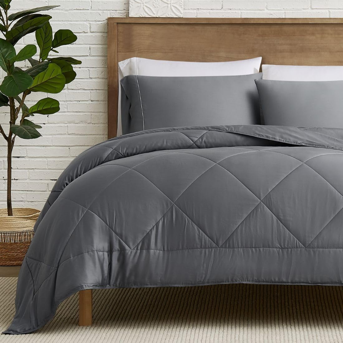 Coldest Cozy Bamboo Comforter, Extra Fluffy Filled, Lightweight Cooling ...
