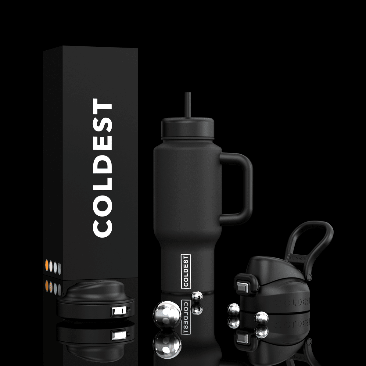 Coldest Tumbler with Handle and Coffee Lid - 100% Spill Proof Tumbler ...