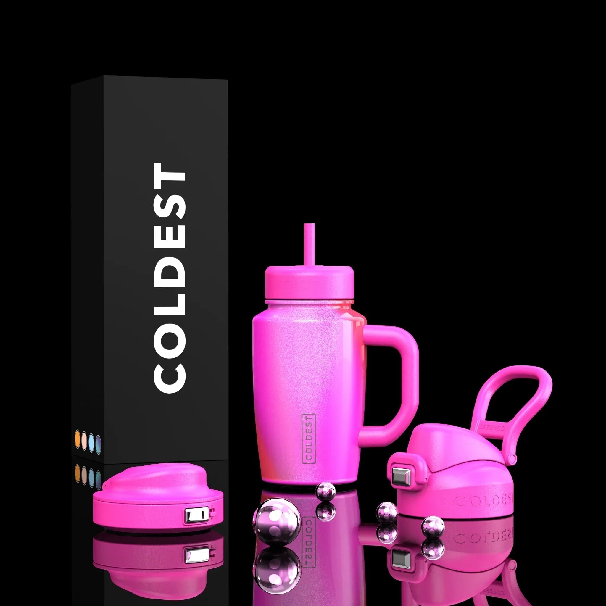 Coldest Tumbler with Handle and Coffee Lid - 100% Spill Proof Tumbler ...