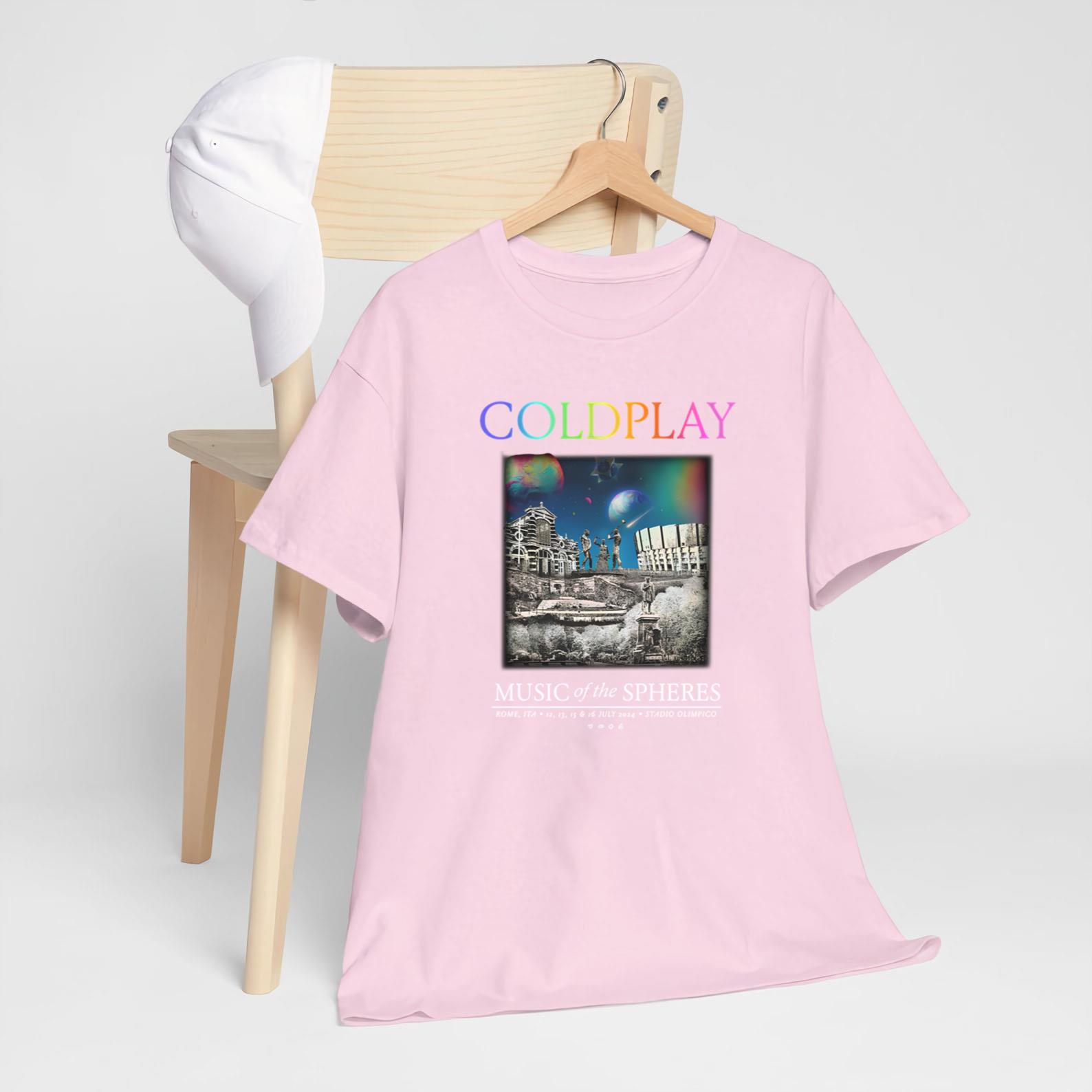 Coldplay Music Of The Spheres In Rome Italy 2024 Event T-Shirt ...