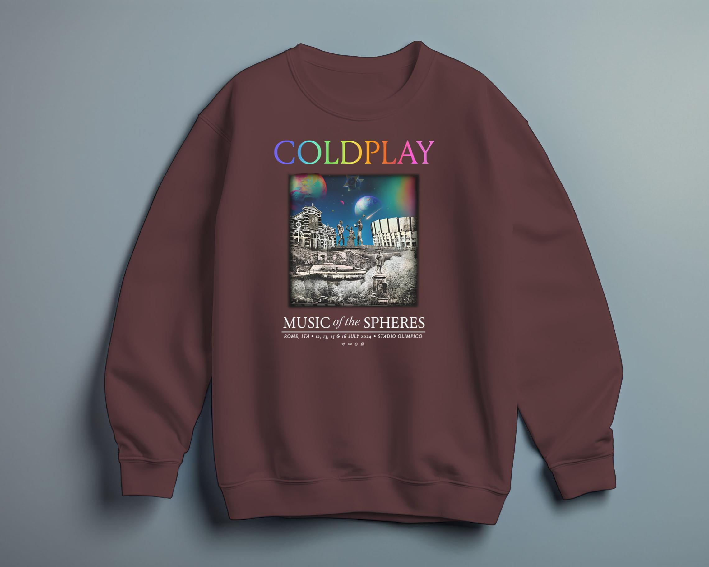 Coldplay Music Of The Spheres In Rome Italy 2024 Event T-Shirt ...