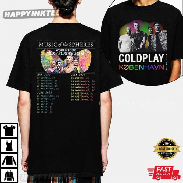 Coldplay Music Of The Spheres World Tour 2023 T-Shirt - Walmart.com