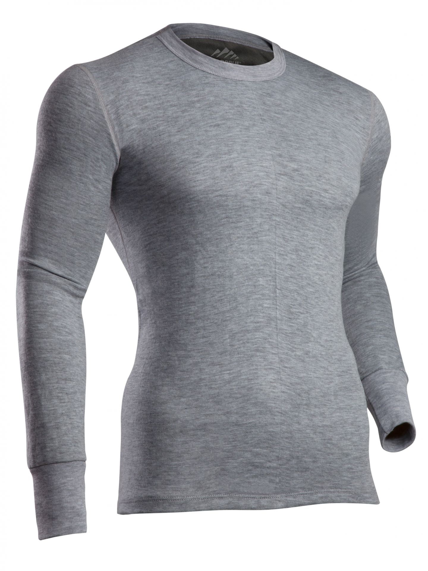 Coldpruf Men's Platinum II Crew Thermal Top, Heather Grey, Medium ...