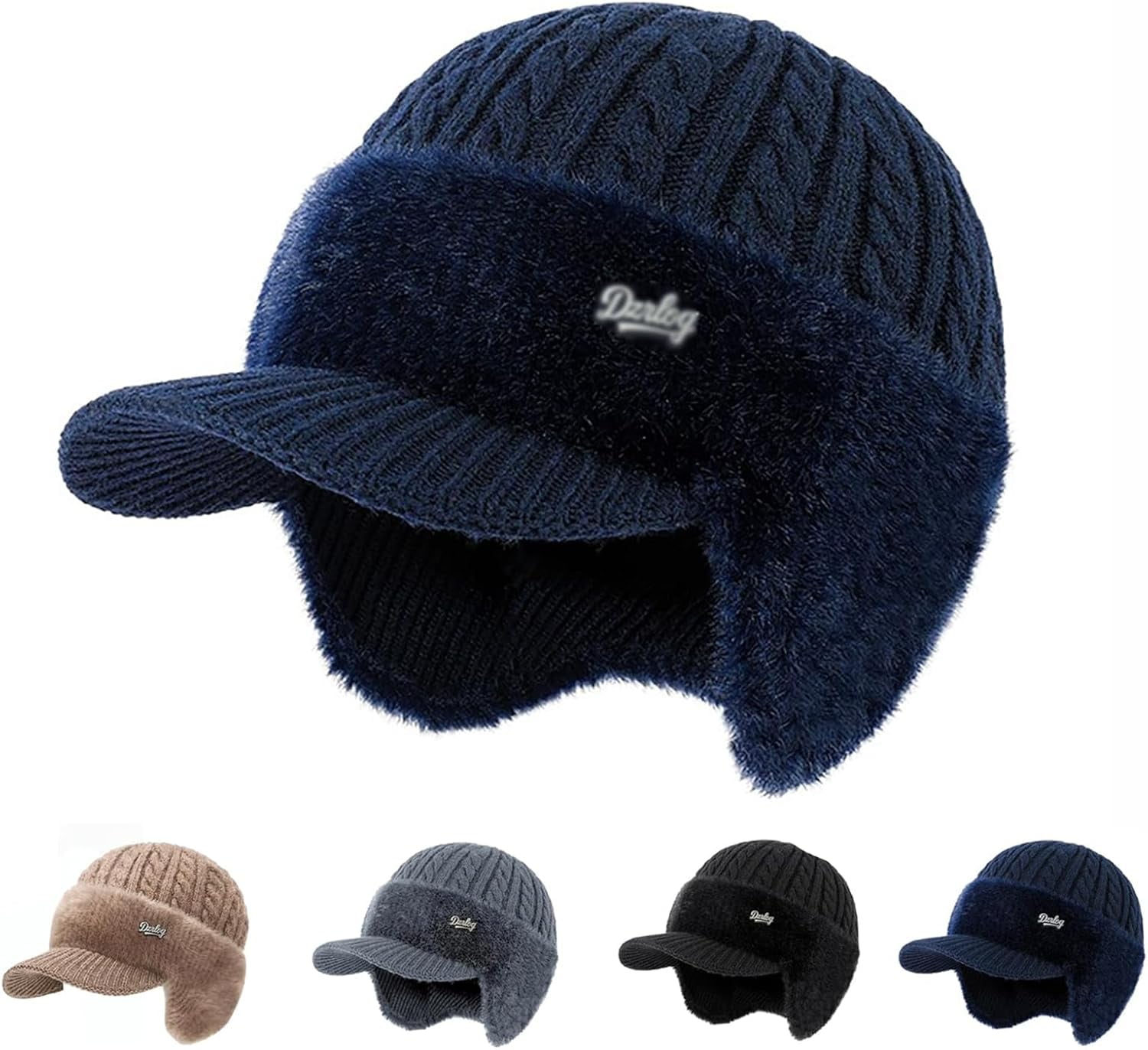 Coldshield Trapper, Cold Shield Trapper Hat, Winter Hat with Brim and ...