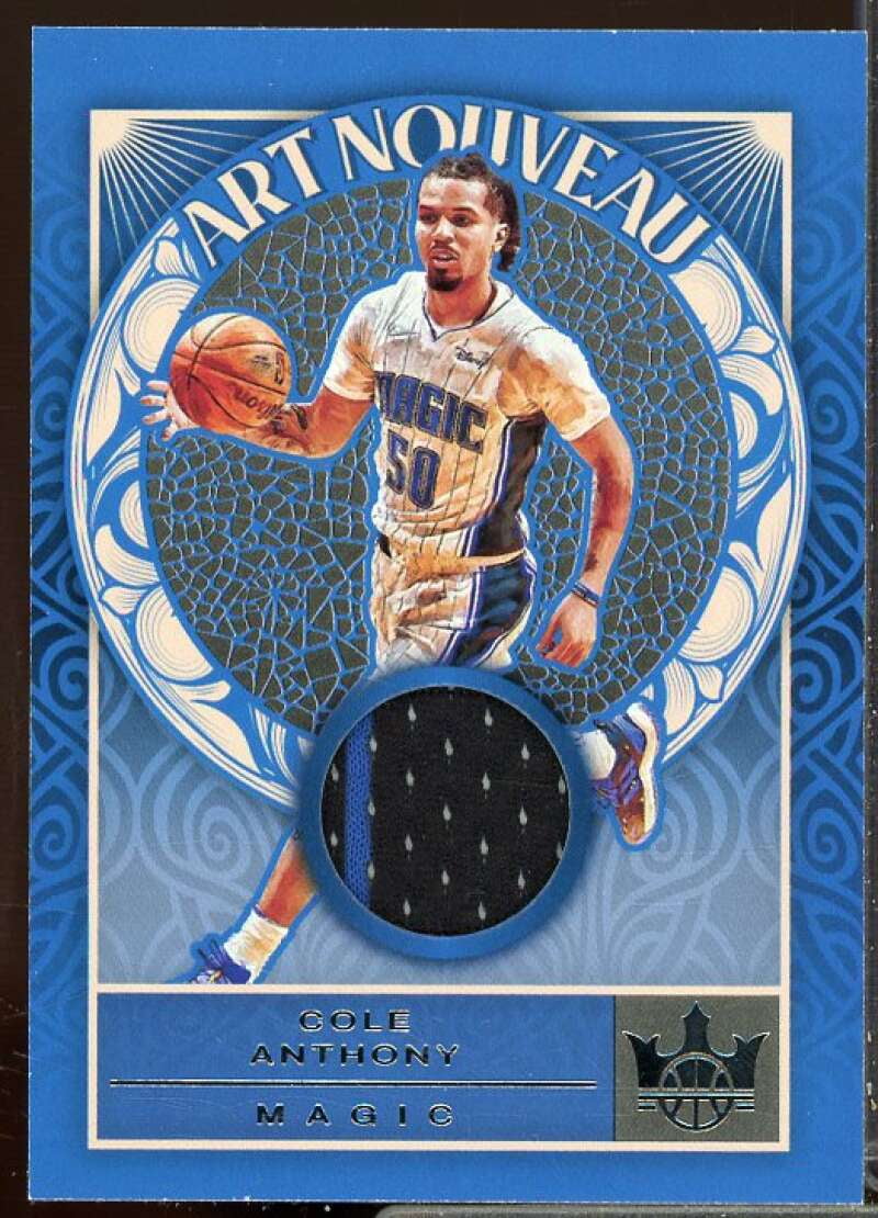 Cole Anthony Card 2021-22 Court Kings Art Nouveau Materials #38 ...