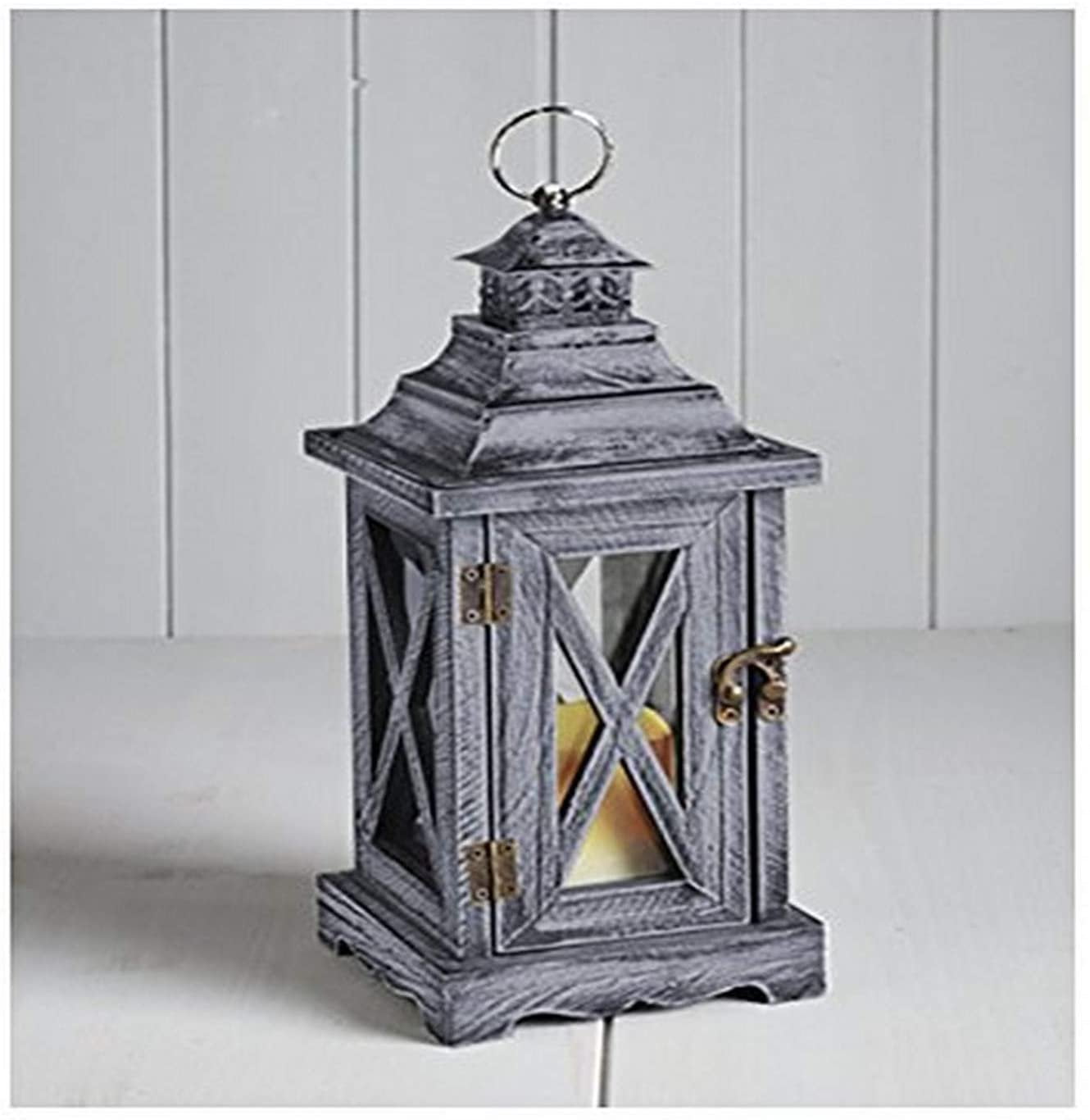 Cole & Bright 6700 Gardman Hartland Lantern, Small, Weathered Gray - Walmart.com