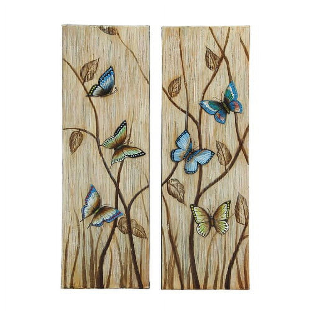 Cole & Grey 2 Piece Canvas Wall Art on Plaque Set (Set of 2) - Walmart.com