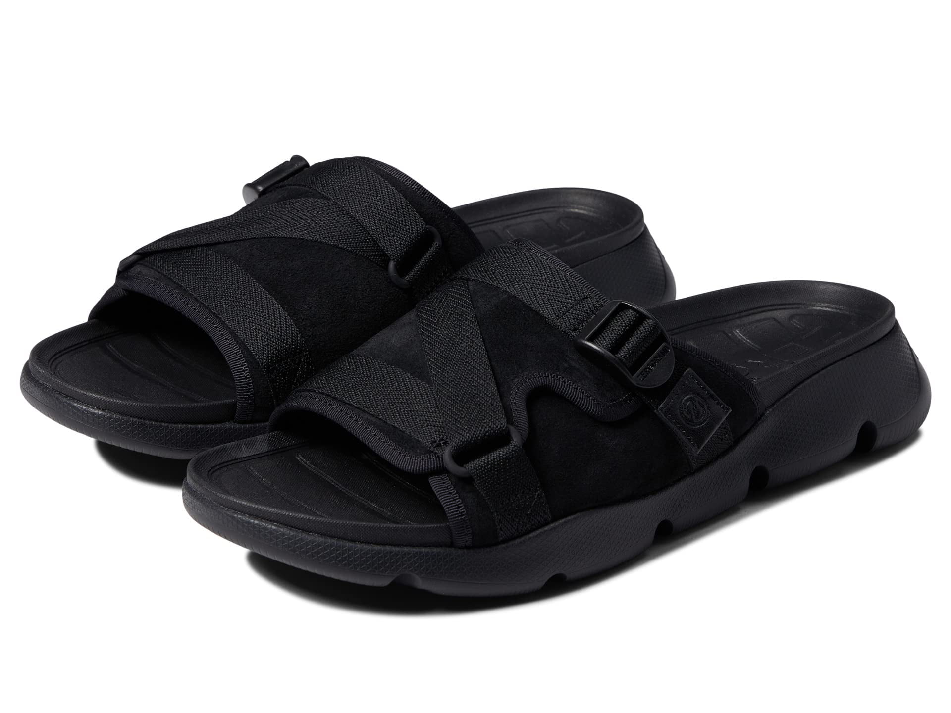 Cole Haan 4.Zerogrand Multi Strap Slide (Mens, Black, 11, Medium ...