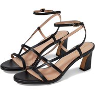 Cole Haan Reina City Dark Sequoia Leather Ankle Strap Open Toe Block ...