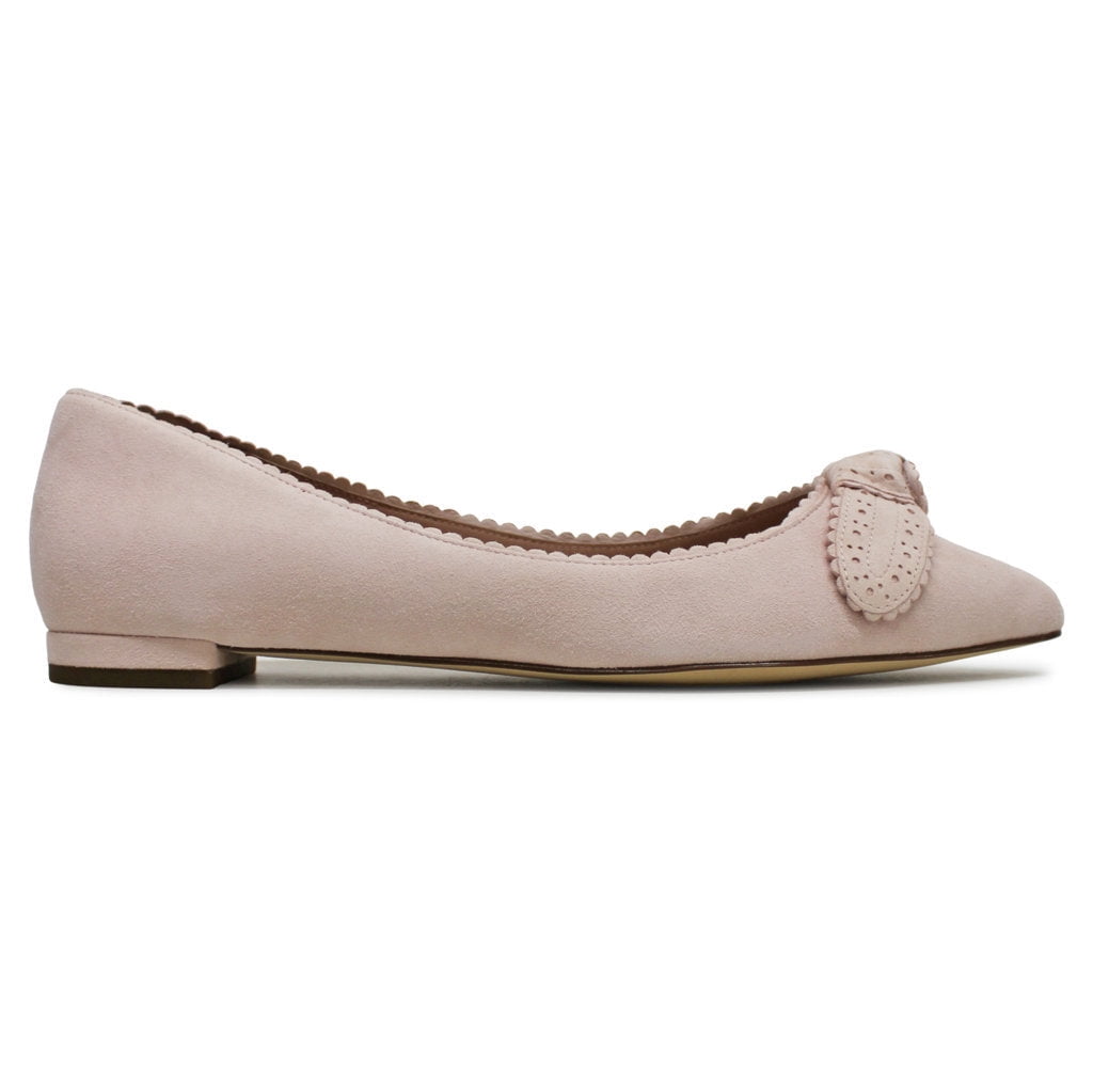 Cole Haan Bellport Bow Skimmer W29291 Suede Womens Shoes (Primrose, 6 ...