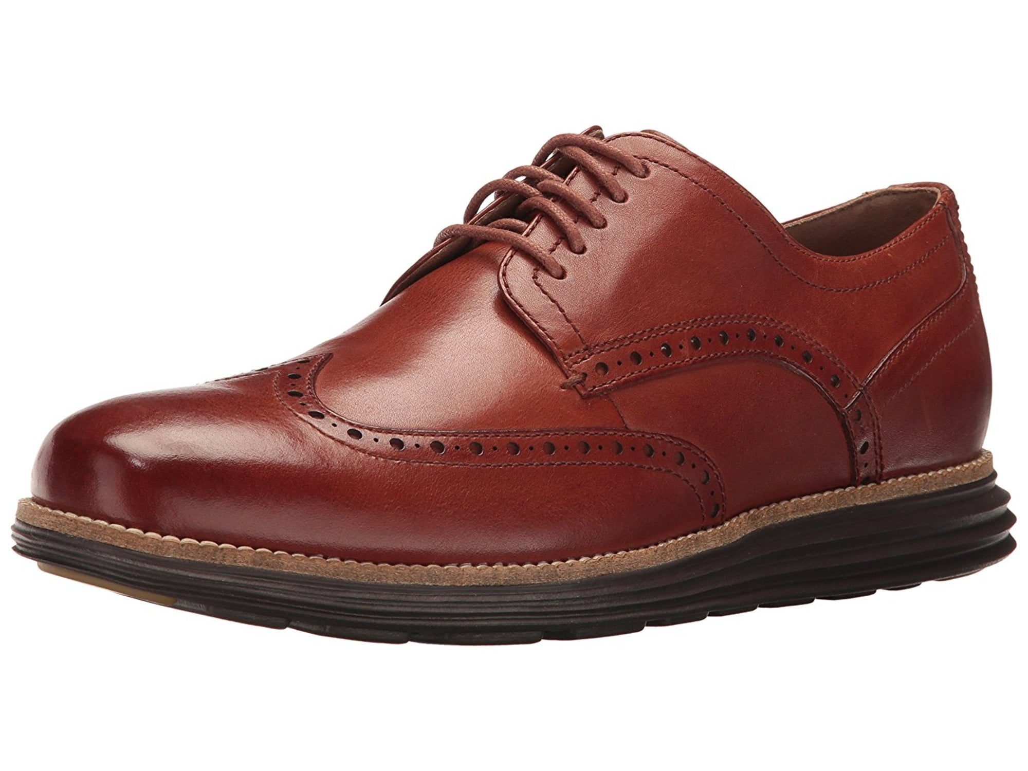 Cole Haan Grand Tour Wing Oxford Woodbury/Java Leather Lace Up Cutout ...