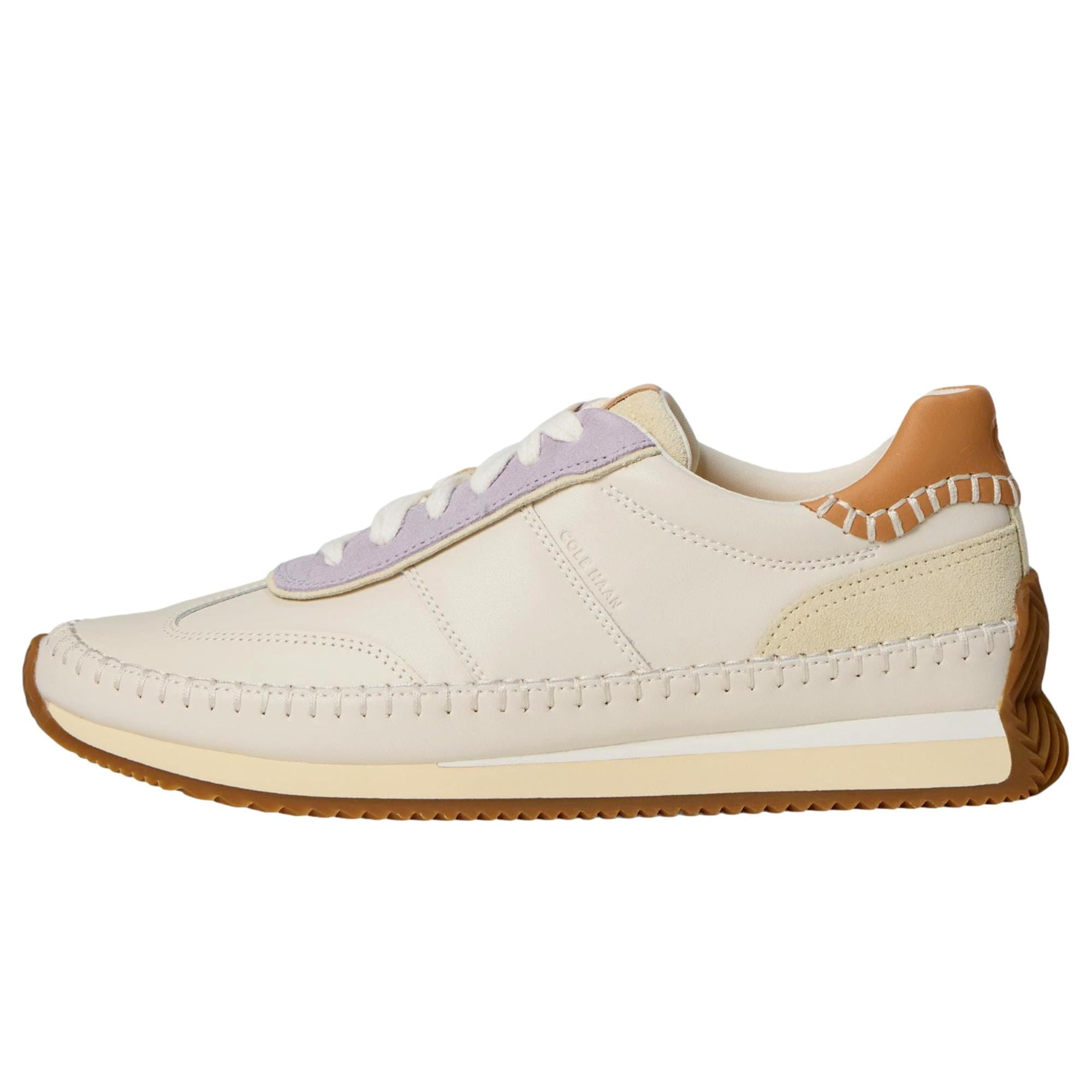 Cole Haan Women's Grandpro Premier Runners Sneaker, Ivory/Thistlel