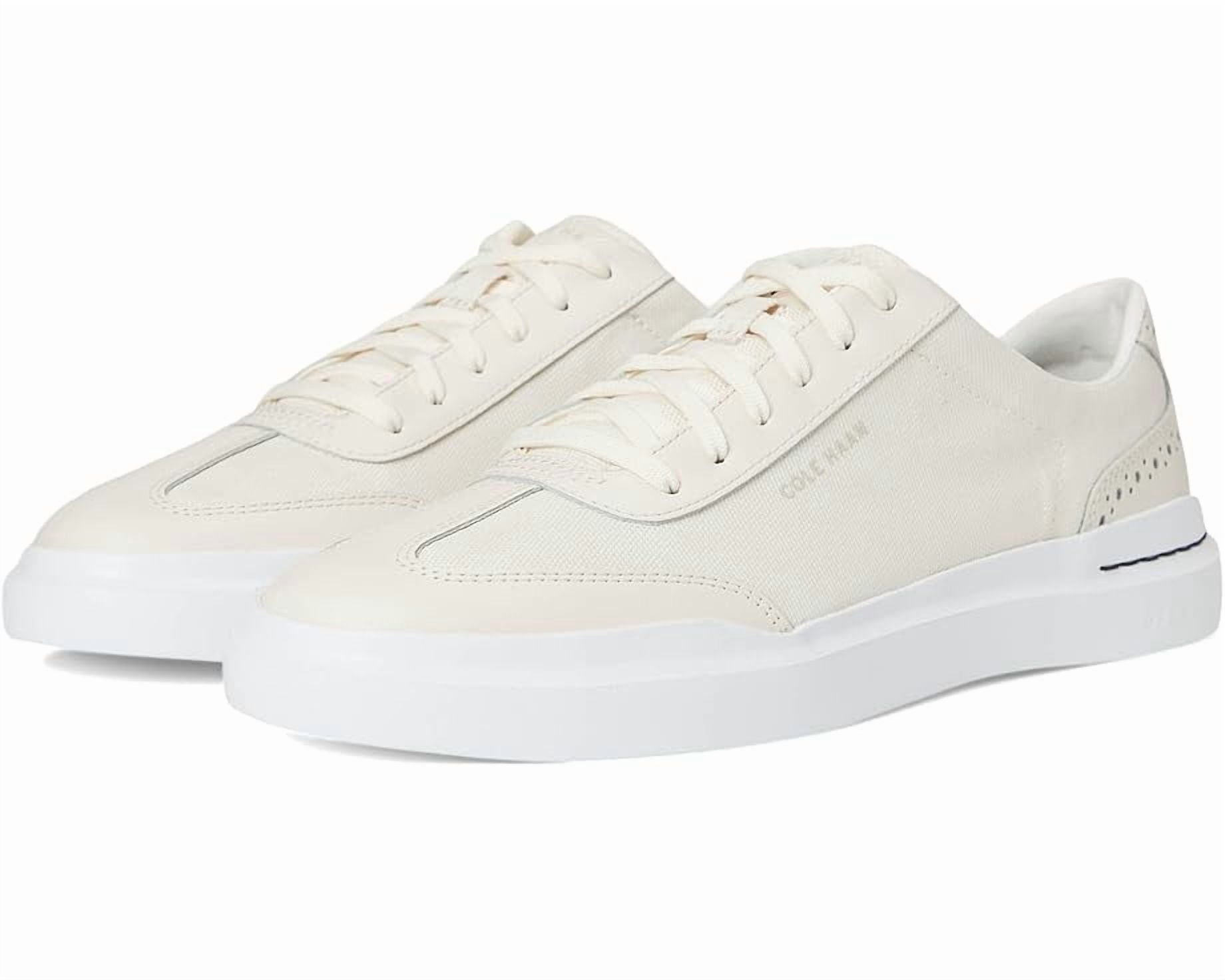 Cole Haan Grandpro Rally Canvas T-Toe Optic White Canvas/Dove Suede ...