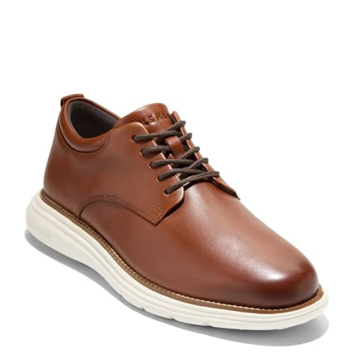 Cole Haan Men's Grand+ Ultra Oxfords, British Tan/Ivory, 10.5 Wide ...