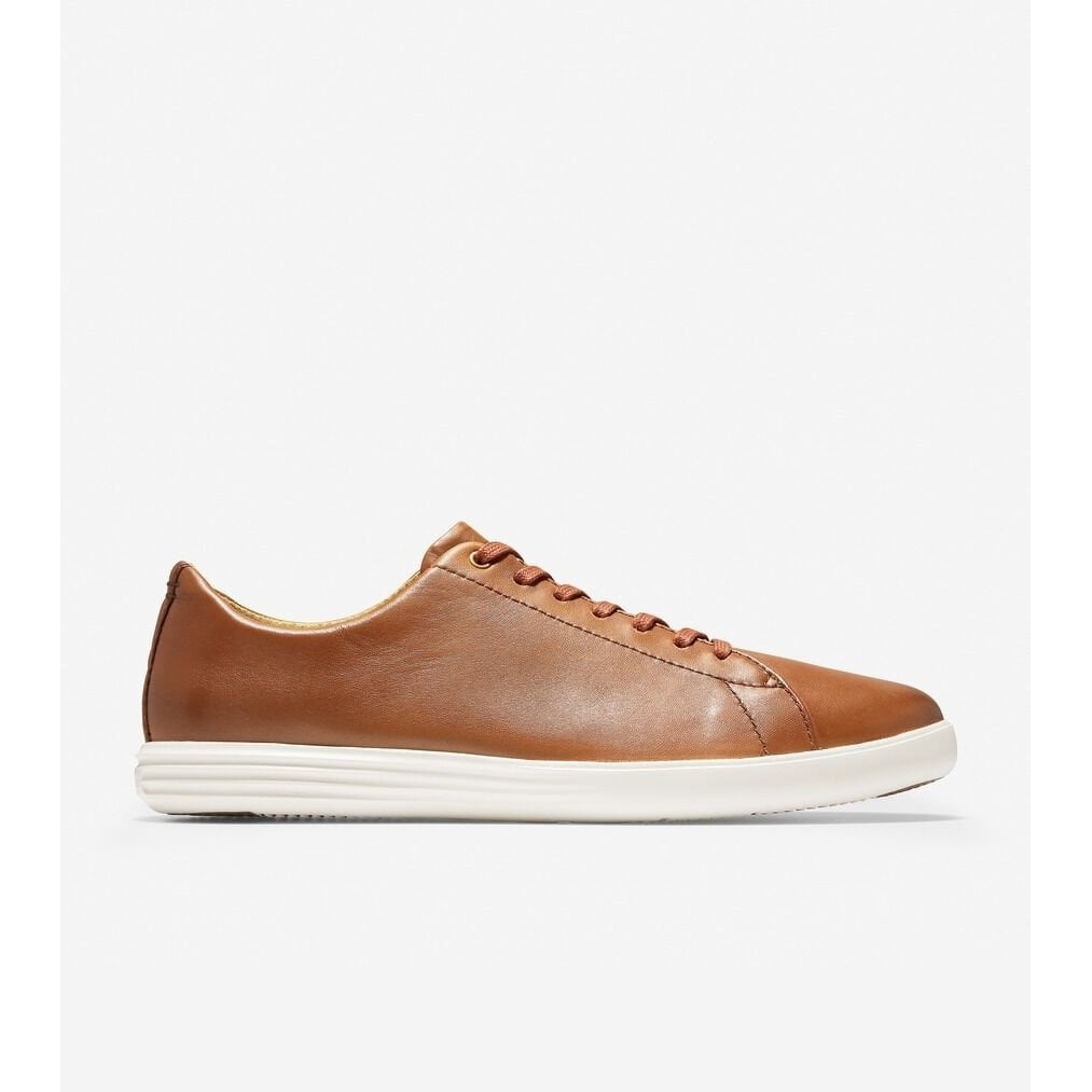 Cole Haan Mens Grand Crosscourt II Sneaker Tan Burnished Leather ...