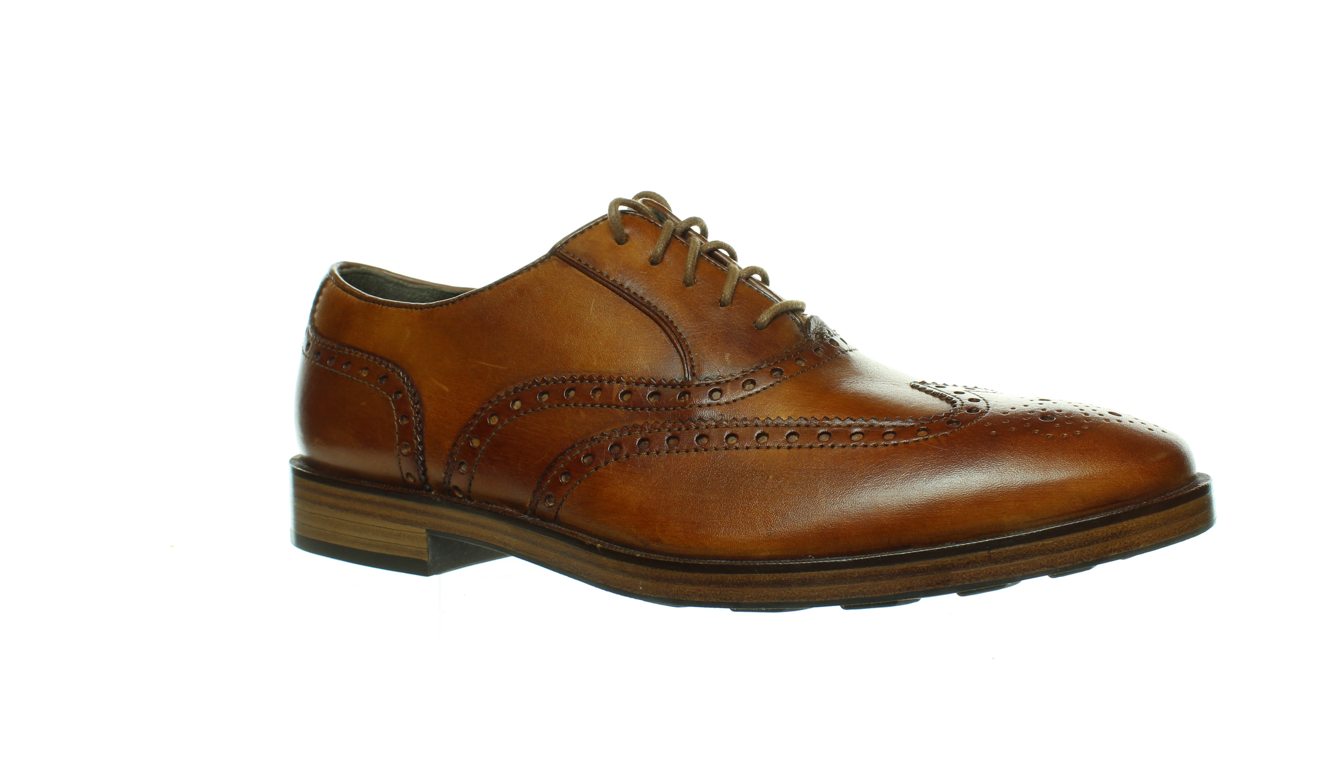 Cole Haan Mens Hamilton Grand British Tan Wing Tips Size 9 - Walmart ...