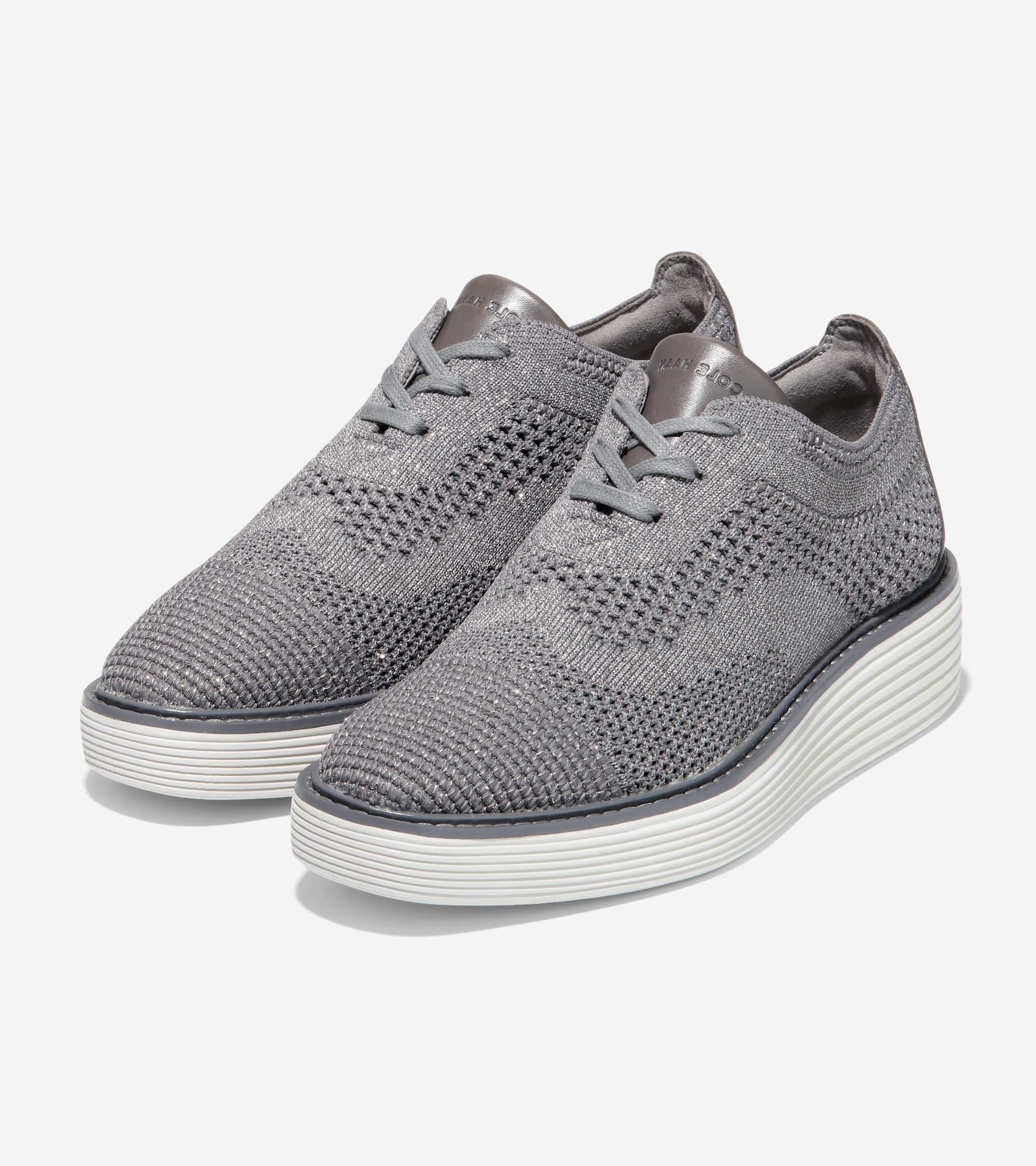 Cole Haan Original Grand Platform Stitchlite Tornado/Silver Metallic ...