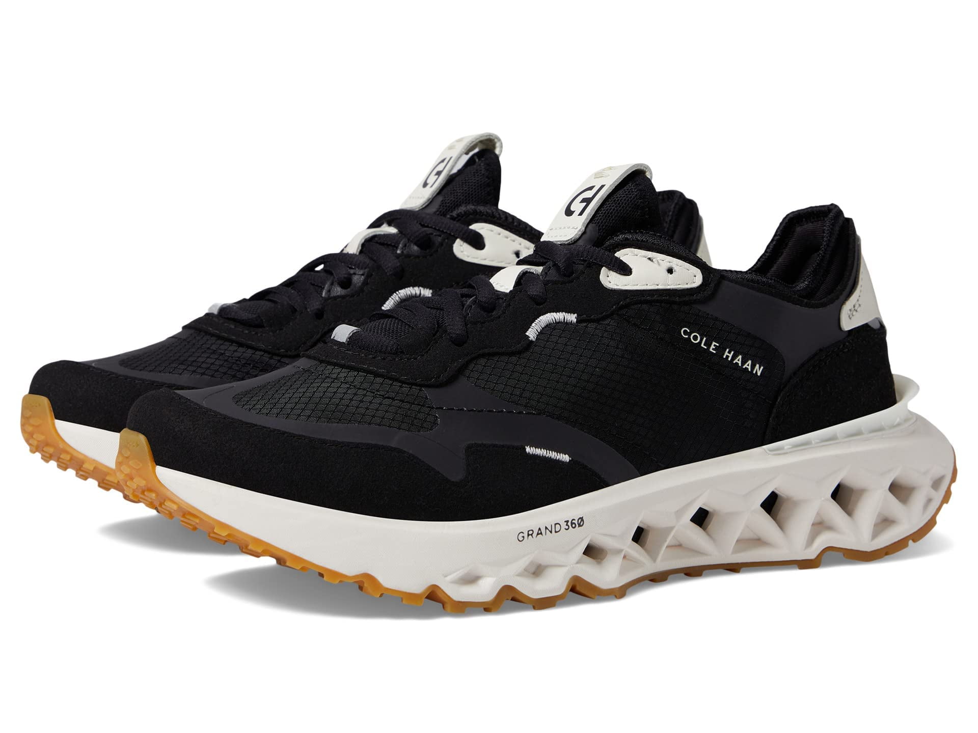 Cole Haan Womens 5.Zerogrand Running Shoes (Black/Black/Ivory, 10 ...