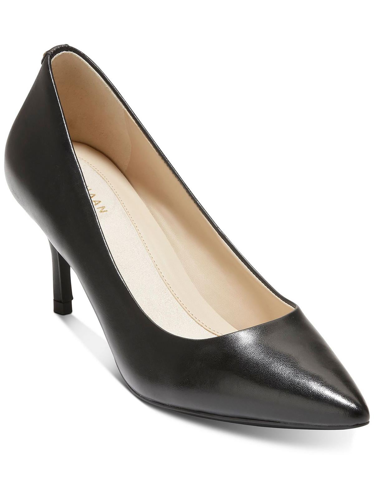 Cole Haan Womens Goto Park 65mm Faux Leather Pointed Toe Pumps - Walmart.com
